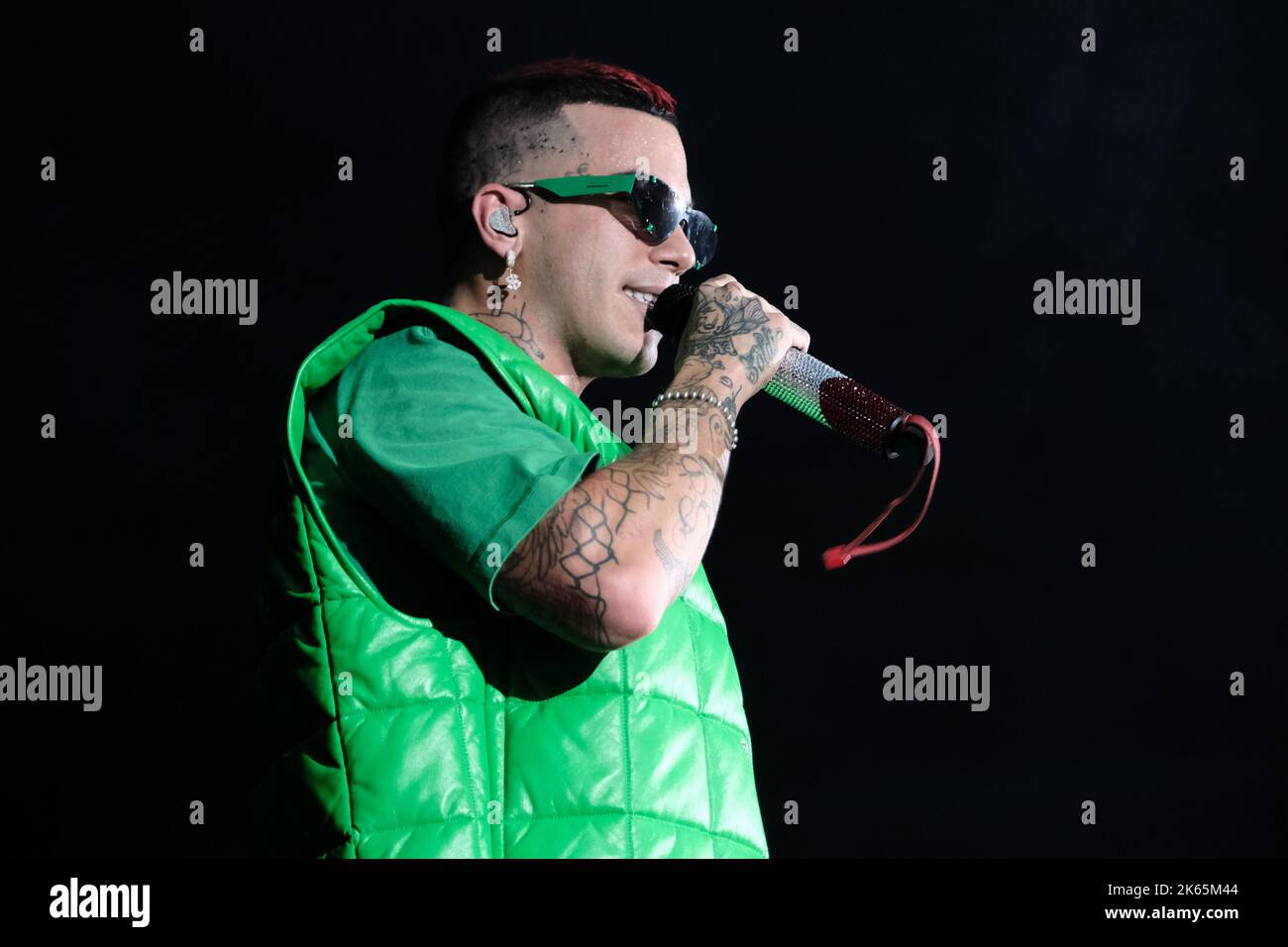 October 9, 2022, Turin, Turin, Italy: The Italian rapper Gionata ...