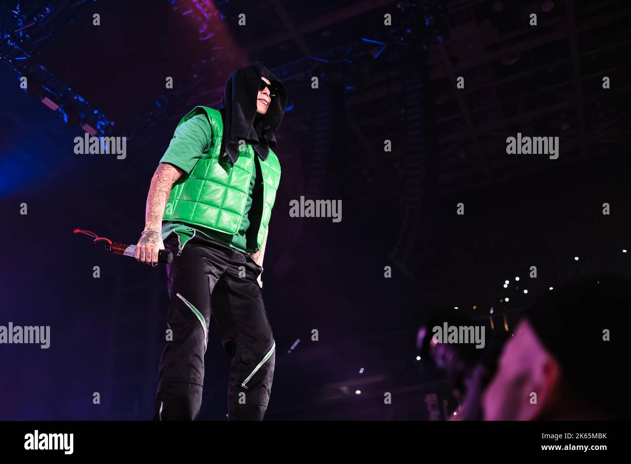 October 9, 2022, Turin, Turin, Italy: The Italian rapper Gionata ...