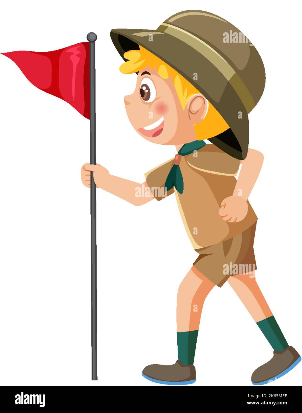 Scout flag illustration hi-res stock photography and images - Alamy