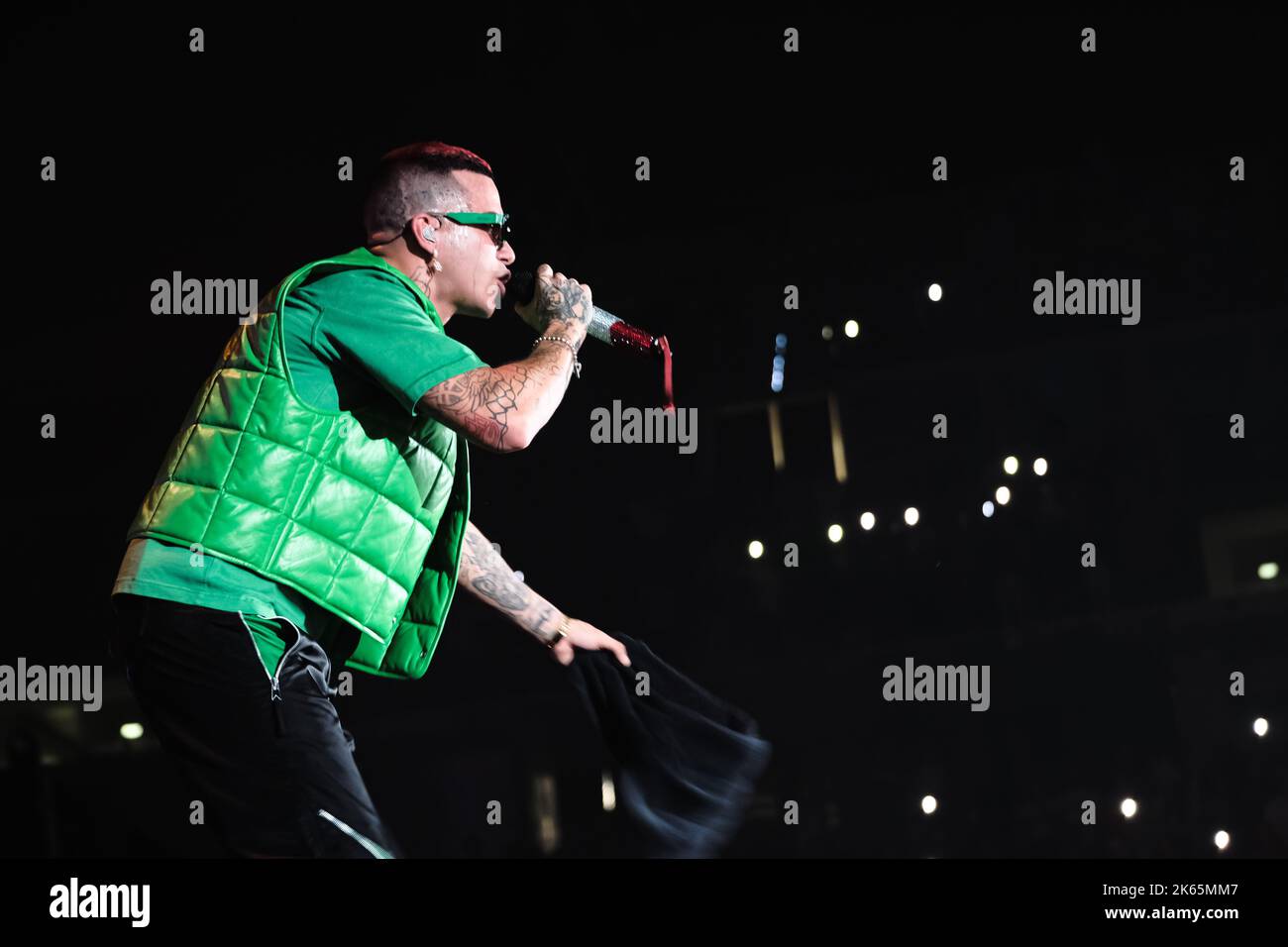 October 9, 2022, Turin, Turin, Italy: The Italian rapper Gionata ...