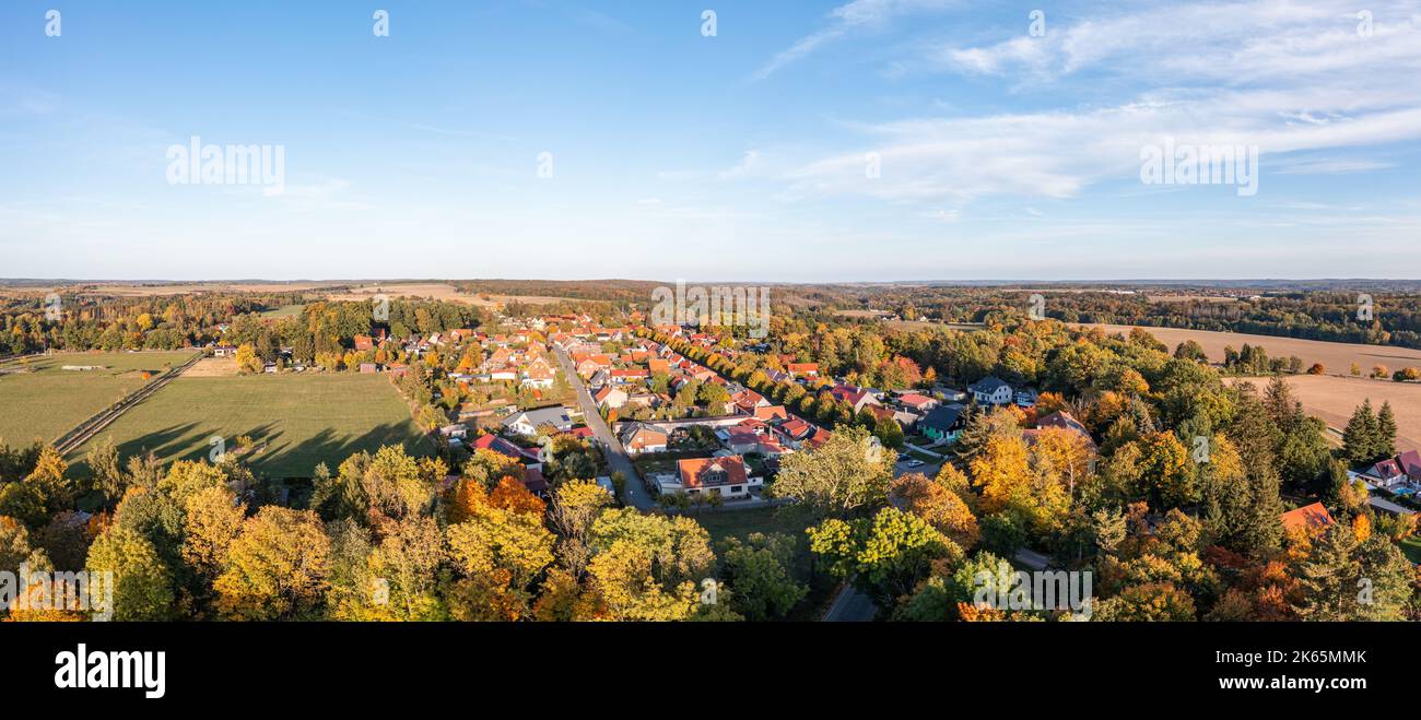 Luftbildaufnahme Neudorf Harz Stock Photo - Alamy