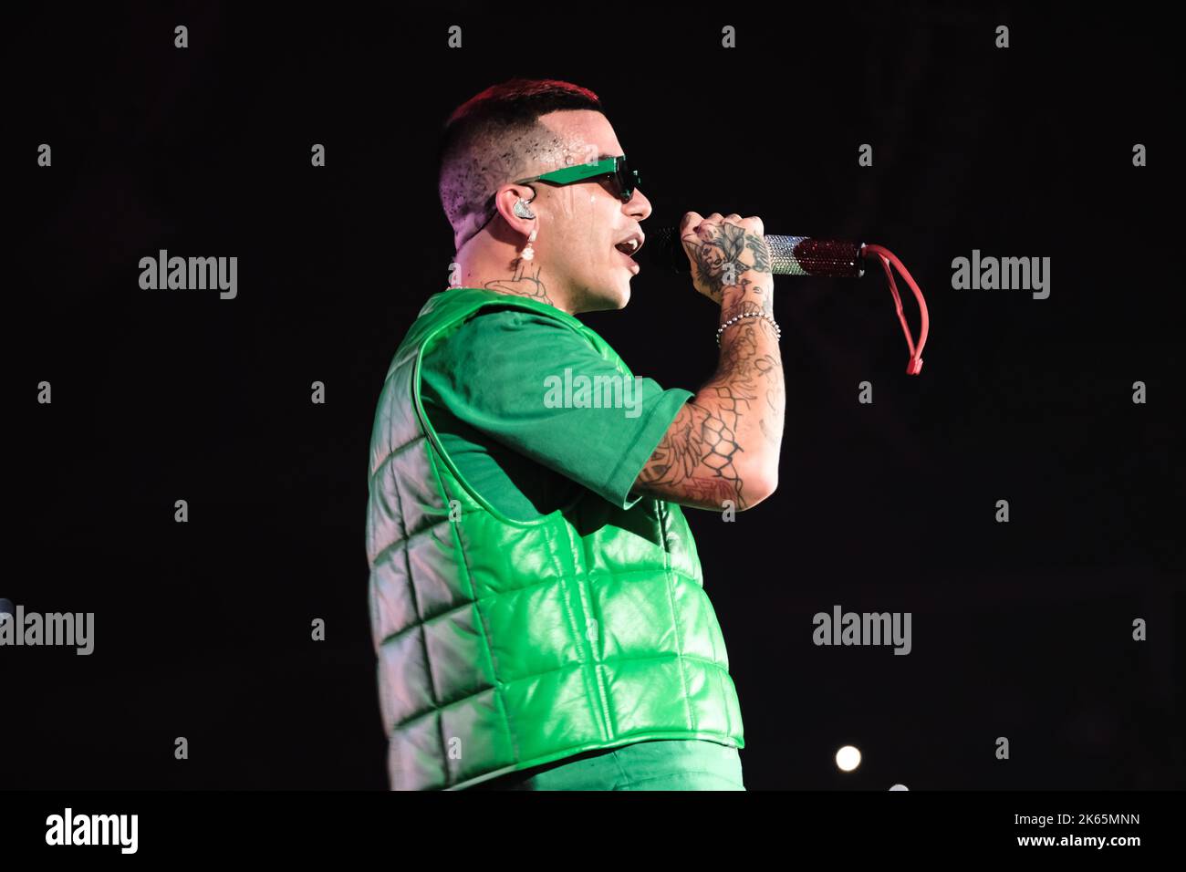 October 9, 2022, Turin, Turin, Italy: The Italian rapper Gionata ...