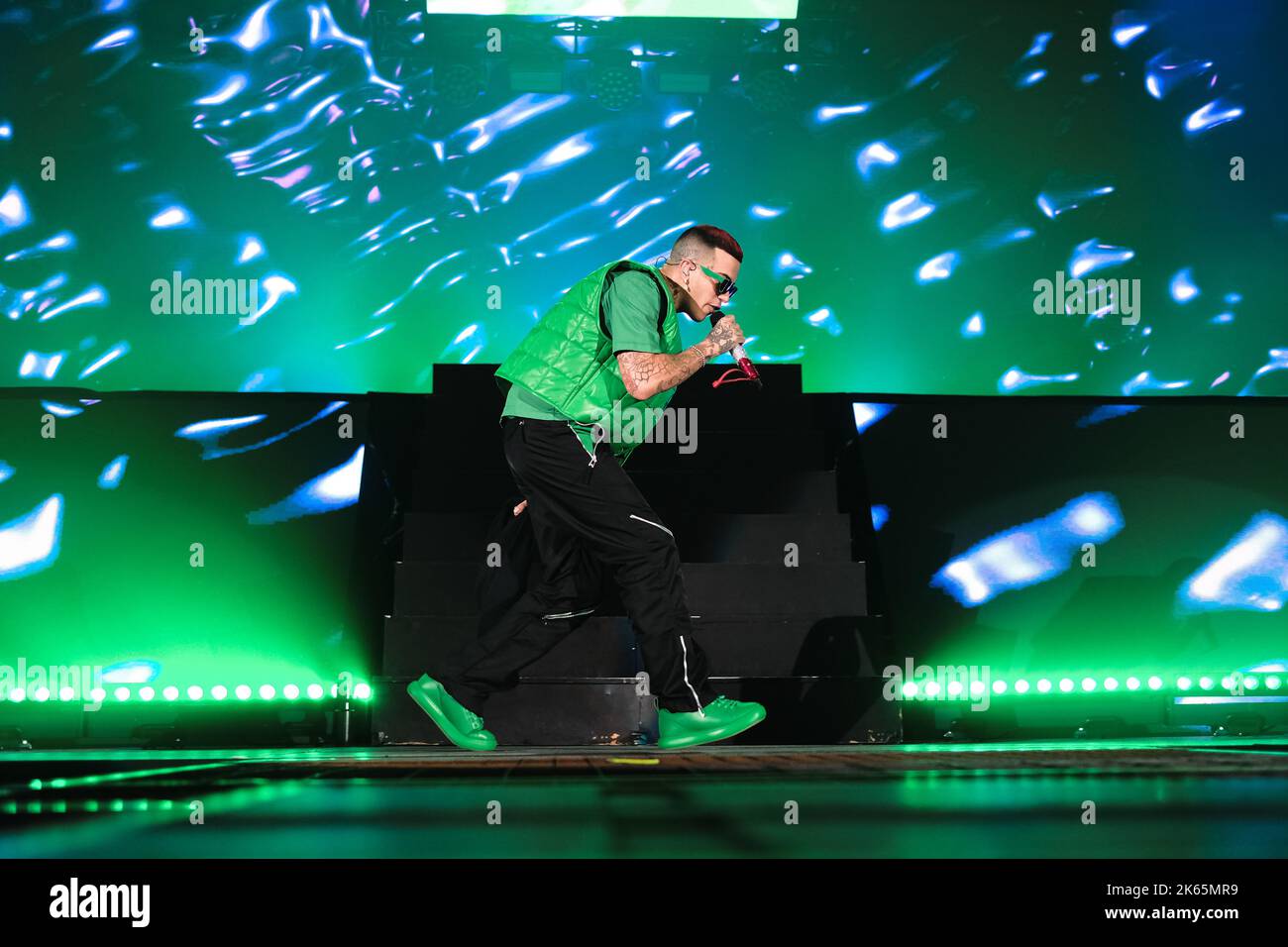 October 9, 2022, Turin, Turin, Italy: The Italian rapper Gionata ...