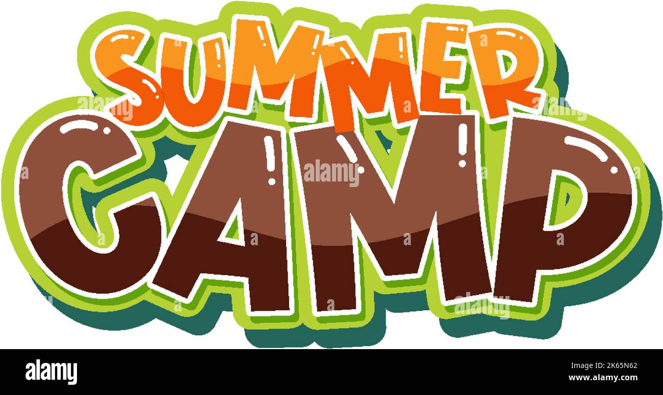 Font design for word summer camp illustration Stock Vector Image & Art ...
