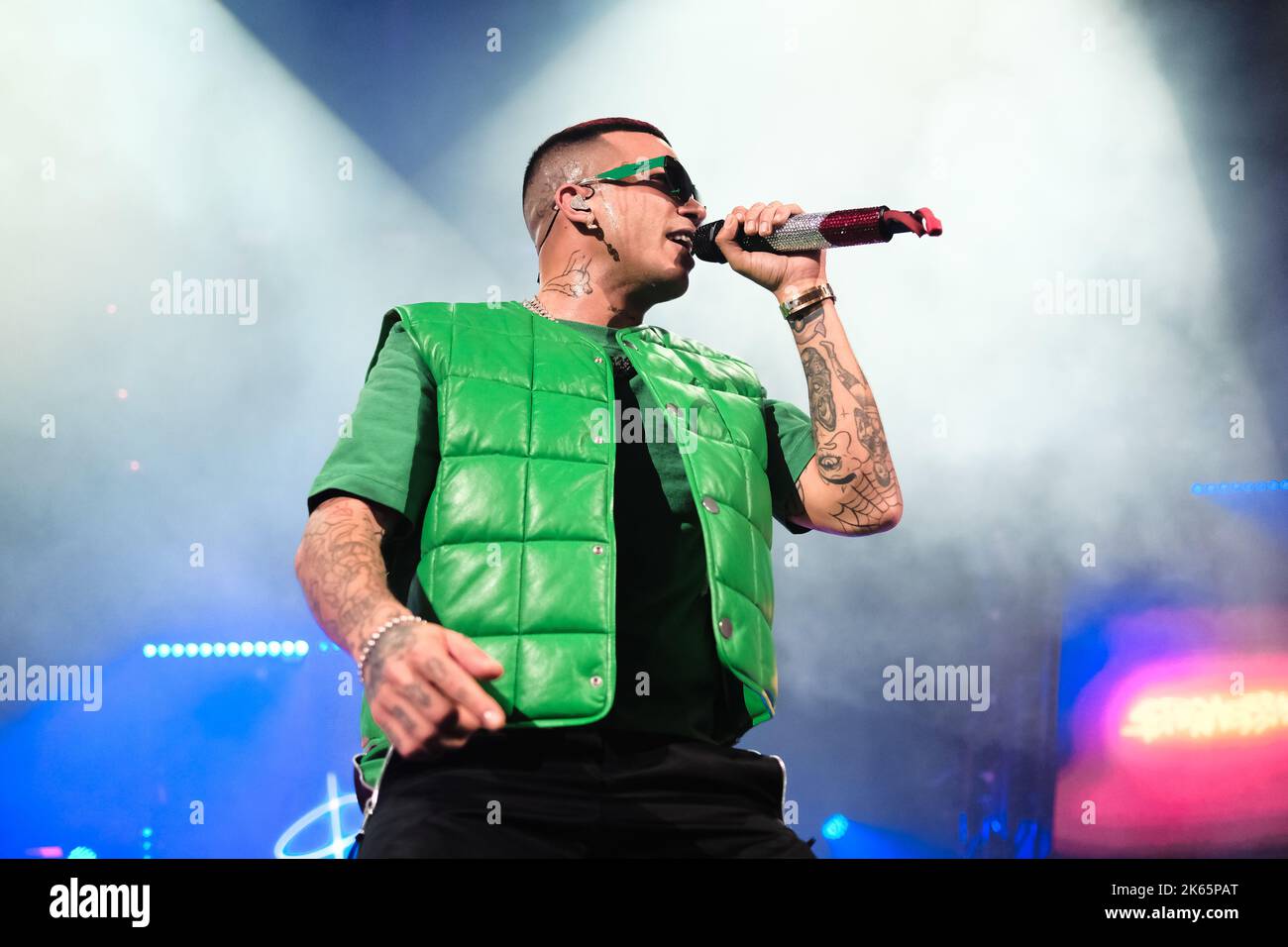 October 9, 2022, Turin, Turin, Italy: The Italian rapper Gionata ...