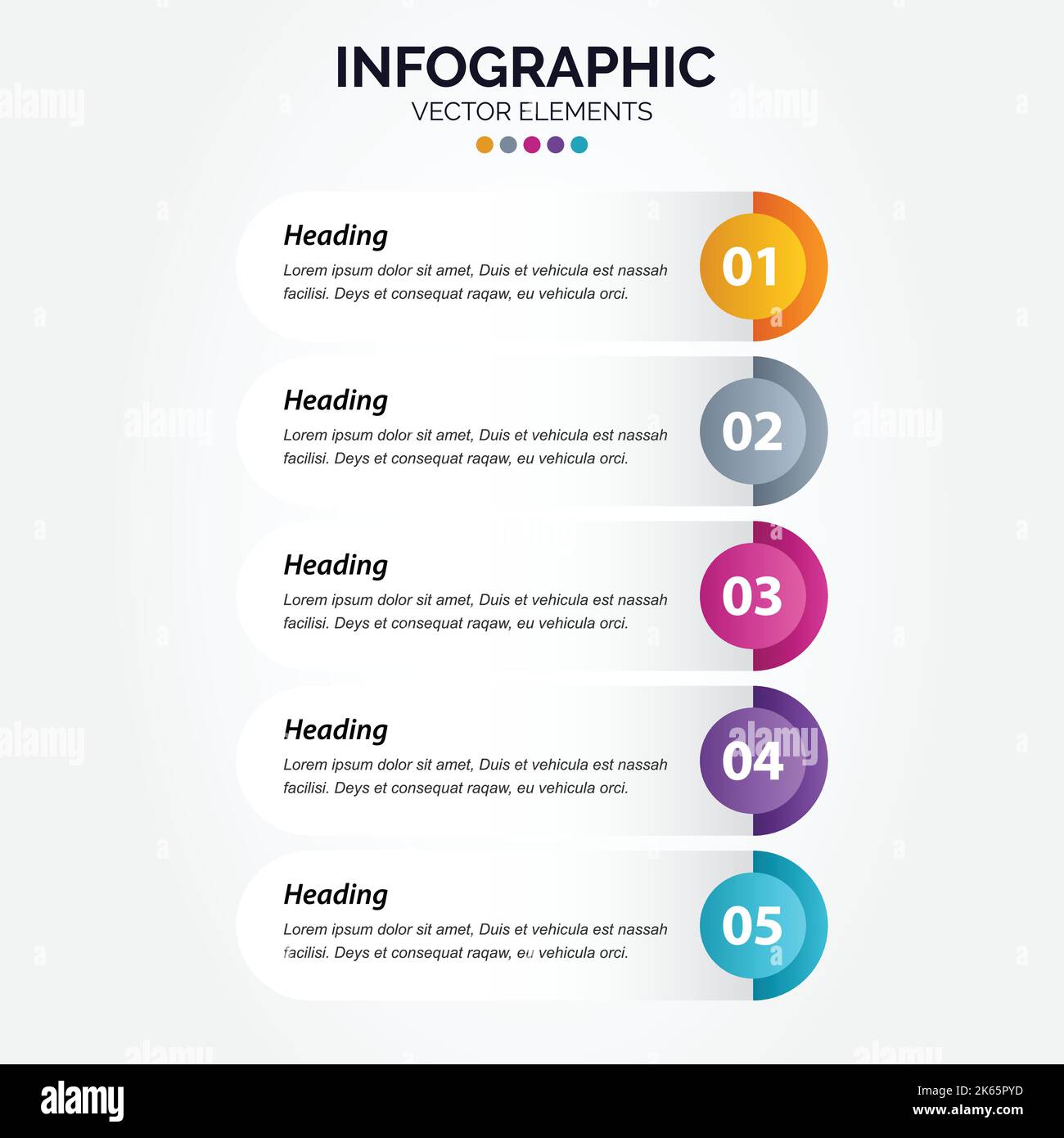 Five overlapping Stock Vector Images - Alamy