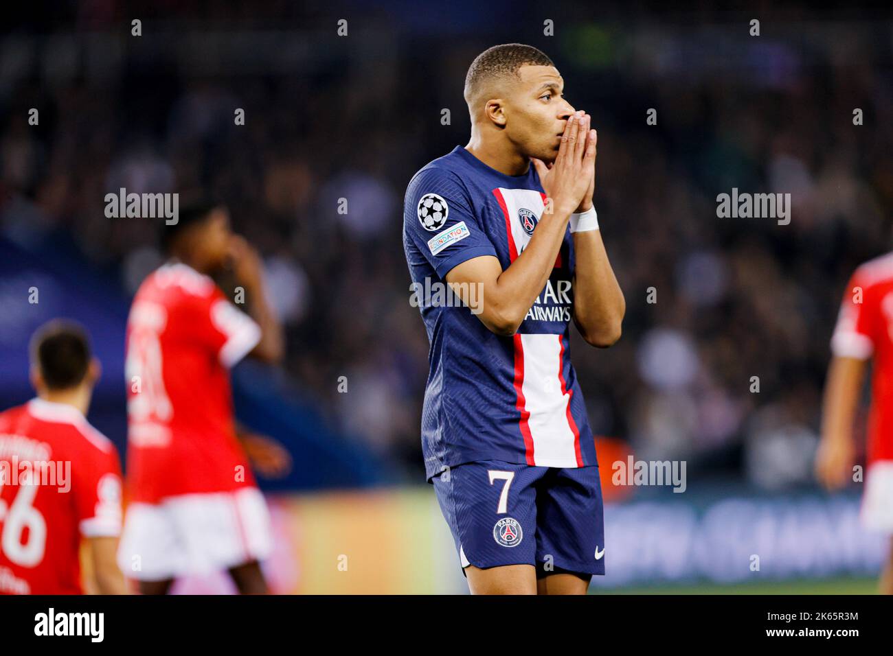 Kylian Mbappe of PSG during the UEFA Champions League, Group H football match between Paris ...