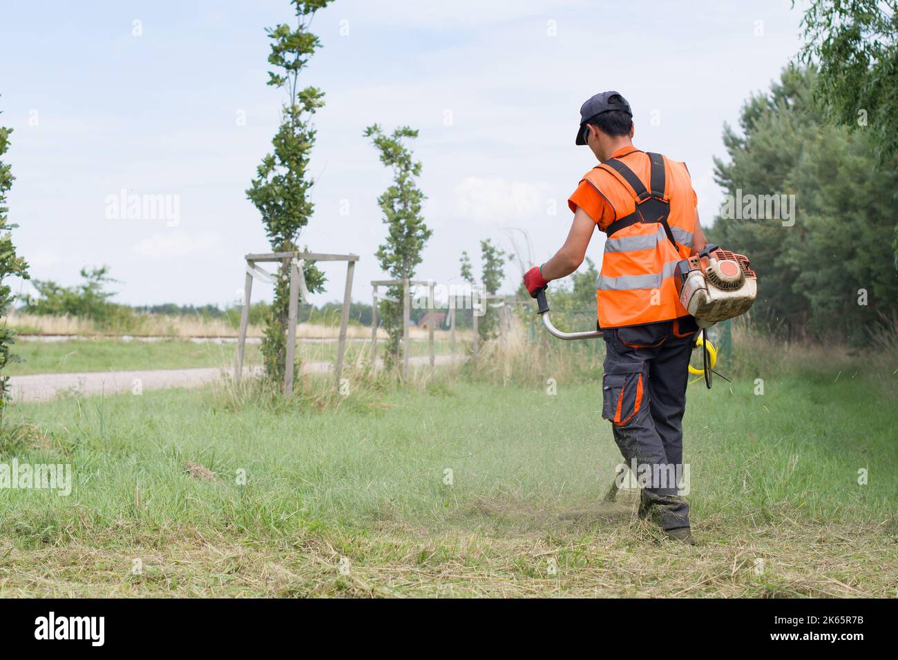 Weed cutting machine hi-res stock photography and images - Alamy