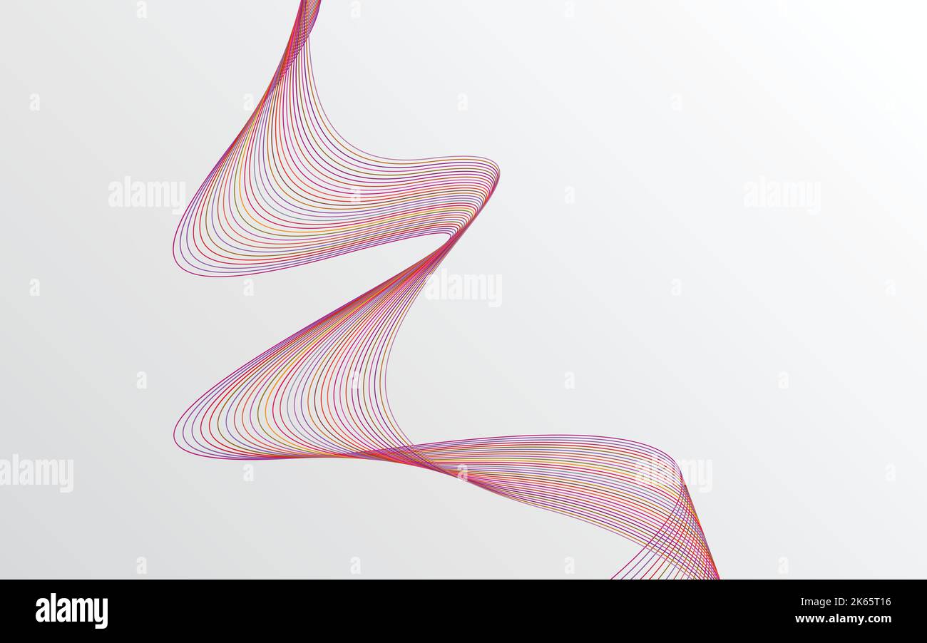 Vector Abstract Wave Background Red Waves Background Vector Illustration Stock Vector Image