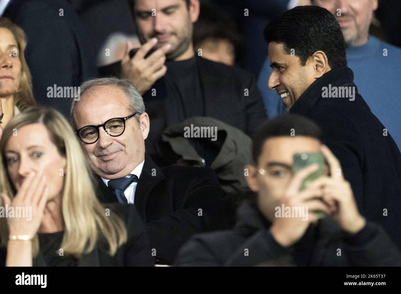 Luis Campos Sport Director of PSG and President of PSG, Nasser Al ...