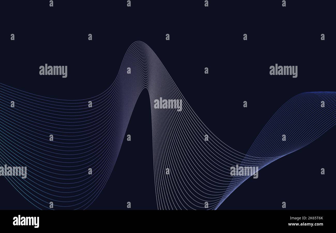 Vector abstract wave background. Blue Gradient waves background Vector ...