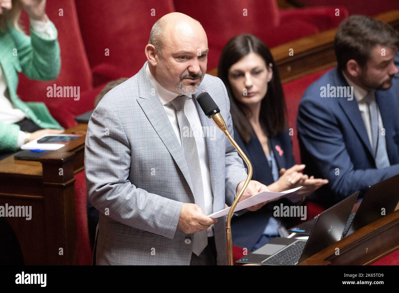 Paris, France. 12th Oct, 2022. Deputy Frederic Boccaletti attends a ...