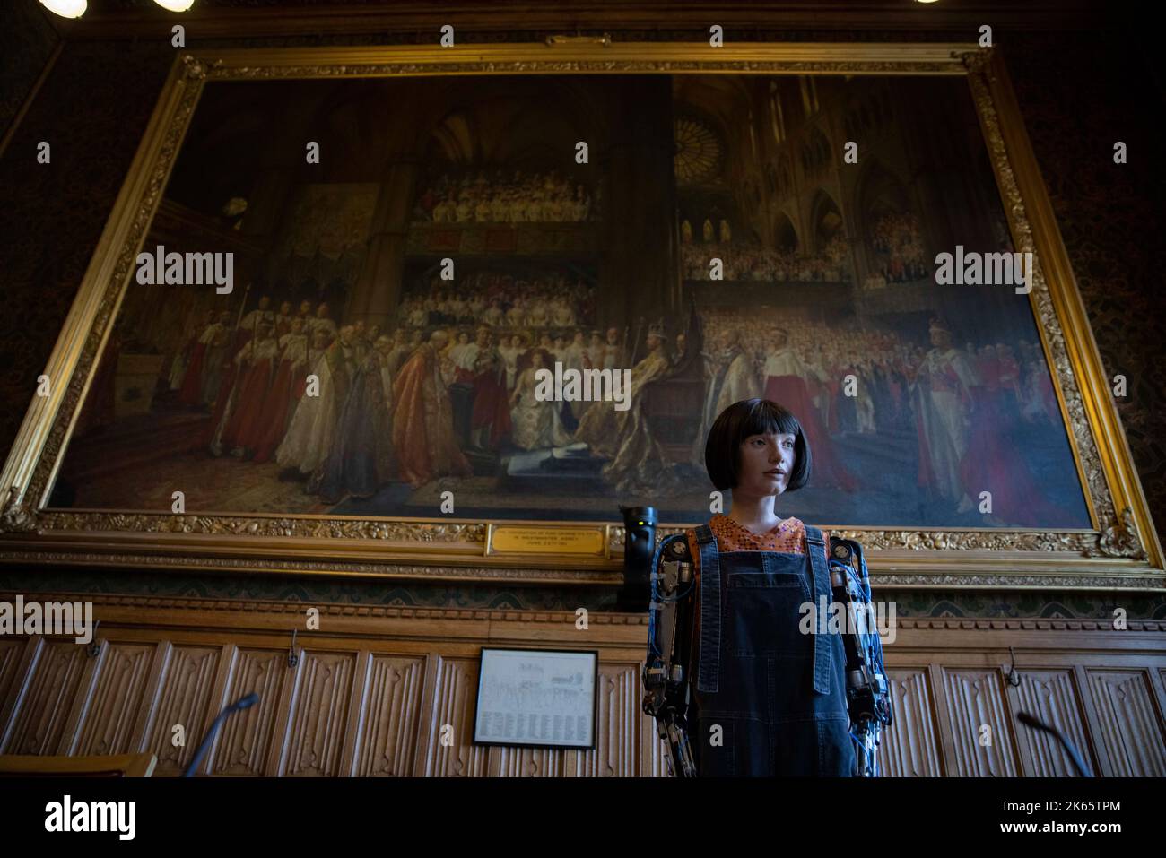 PHOTO:JEFF GILBERT 11th October 2022, Westminster, London, UK Ai-Da ...