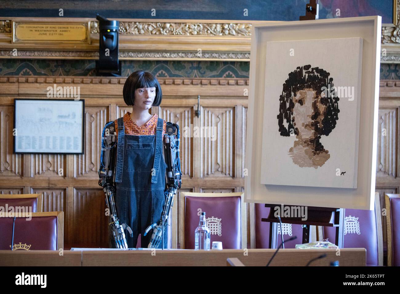 PHOTO:JEFF GILBERT 11th October 2022, Westminster, London, UK Ai-Da ...