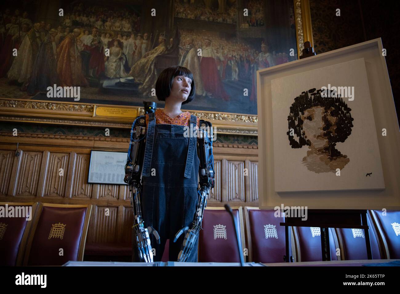 PHOTO:JEFF GILBERT 11th October 2022, Westminster, London, UK Ai-Da ...