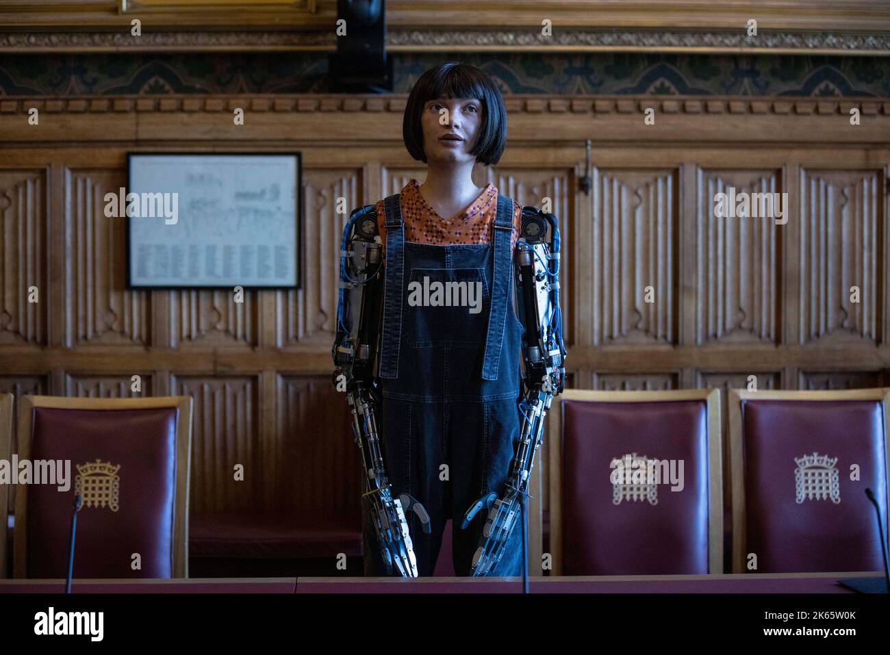 PHOTO:JEFF GILBERT 11th October 2022, Westminster, London, UK Ai-Da ...