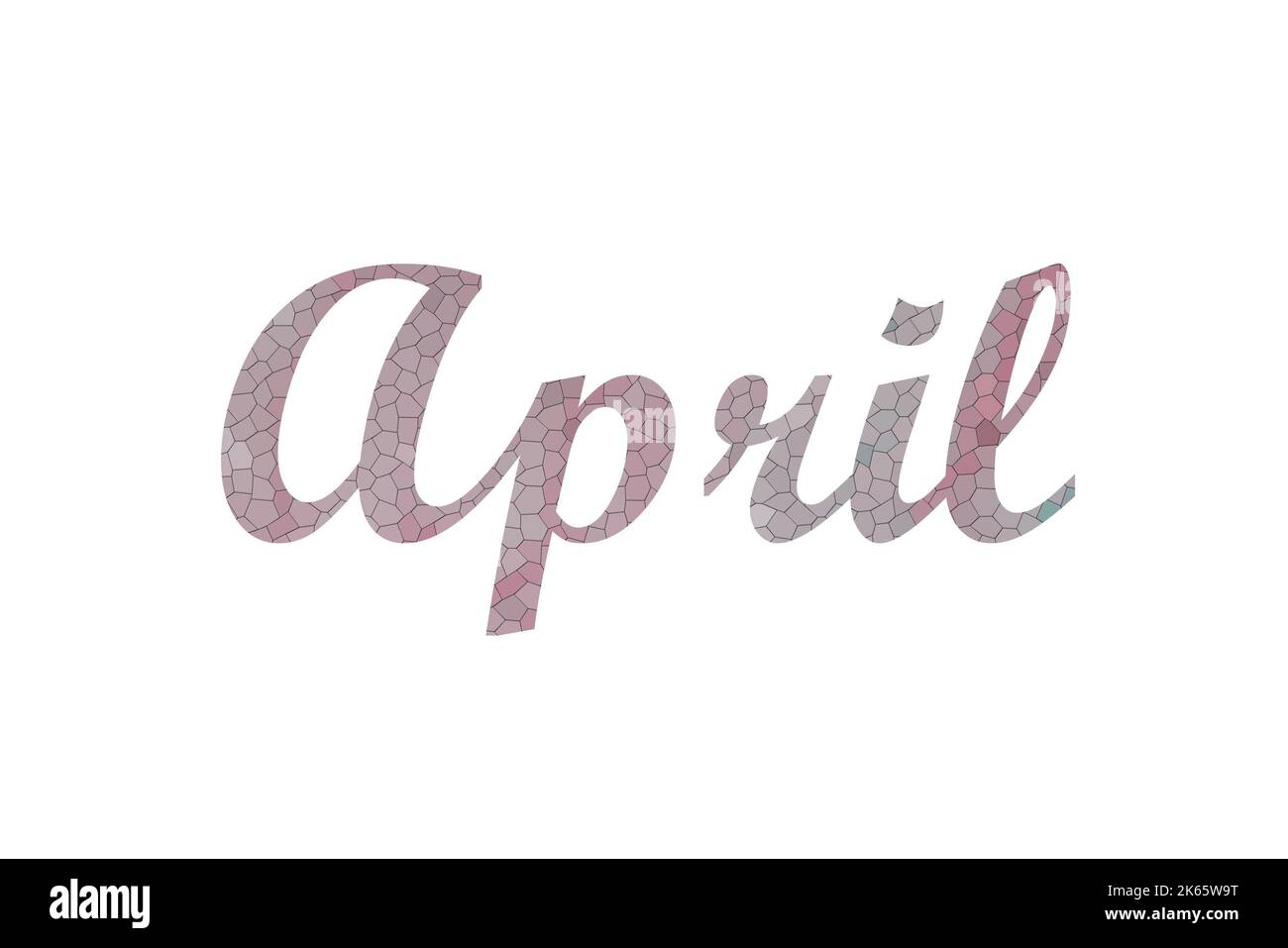 april. Typography text banner word april design Stock Photo - Alamy