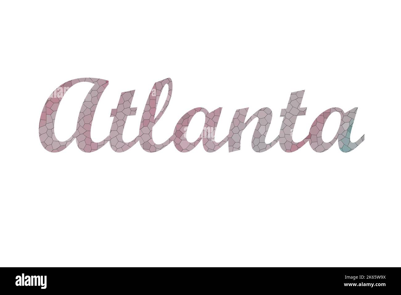 atlanta. Typography text banner word atlanta design Stock Photo - Alamy