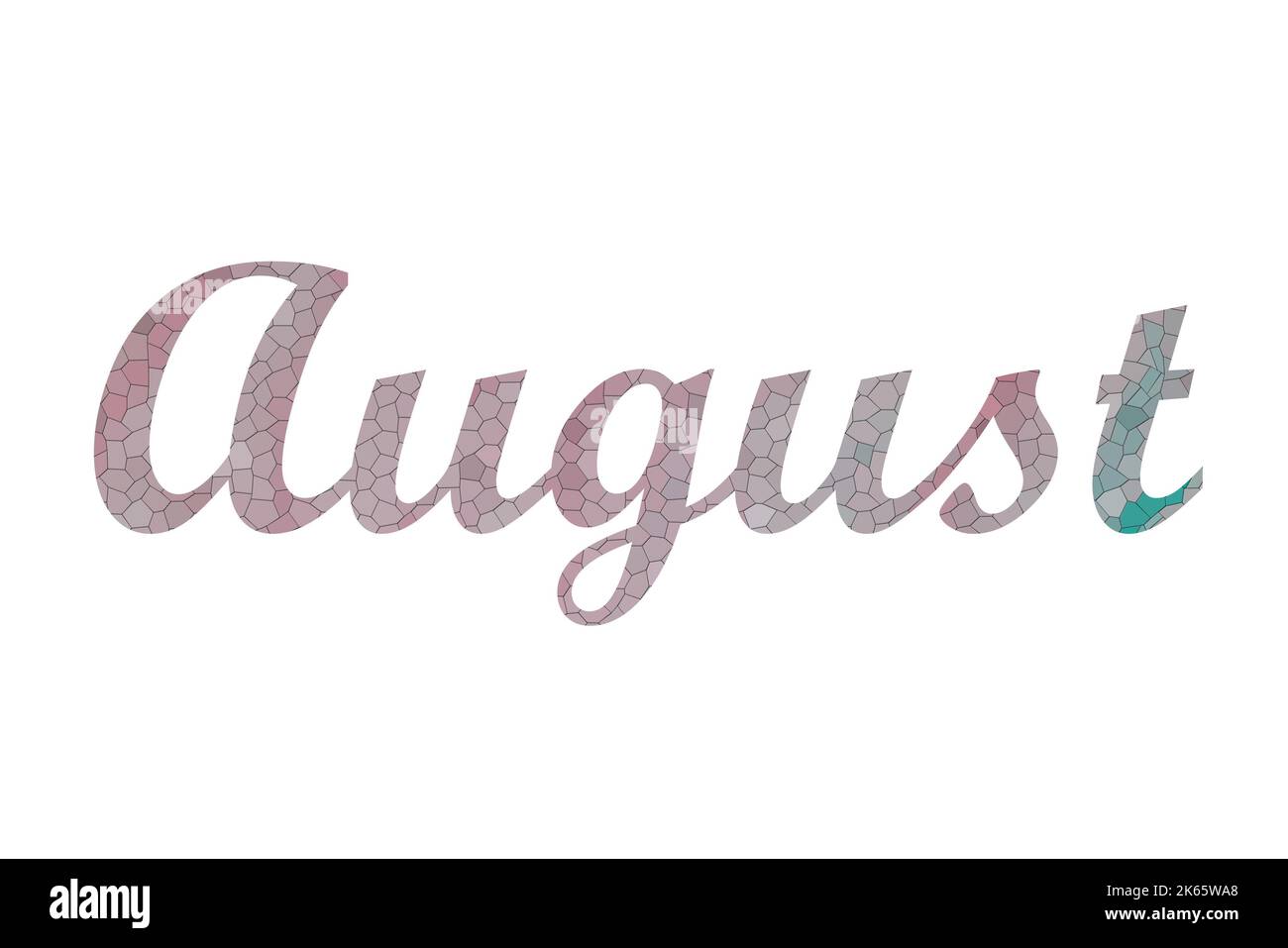 august. Typography text banner word august design Stock Photo - Alamy