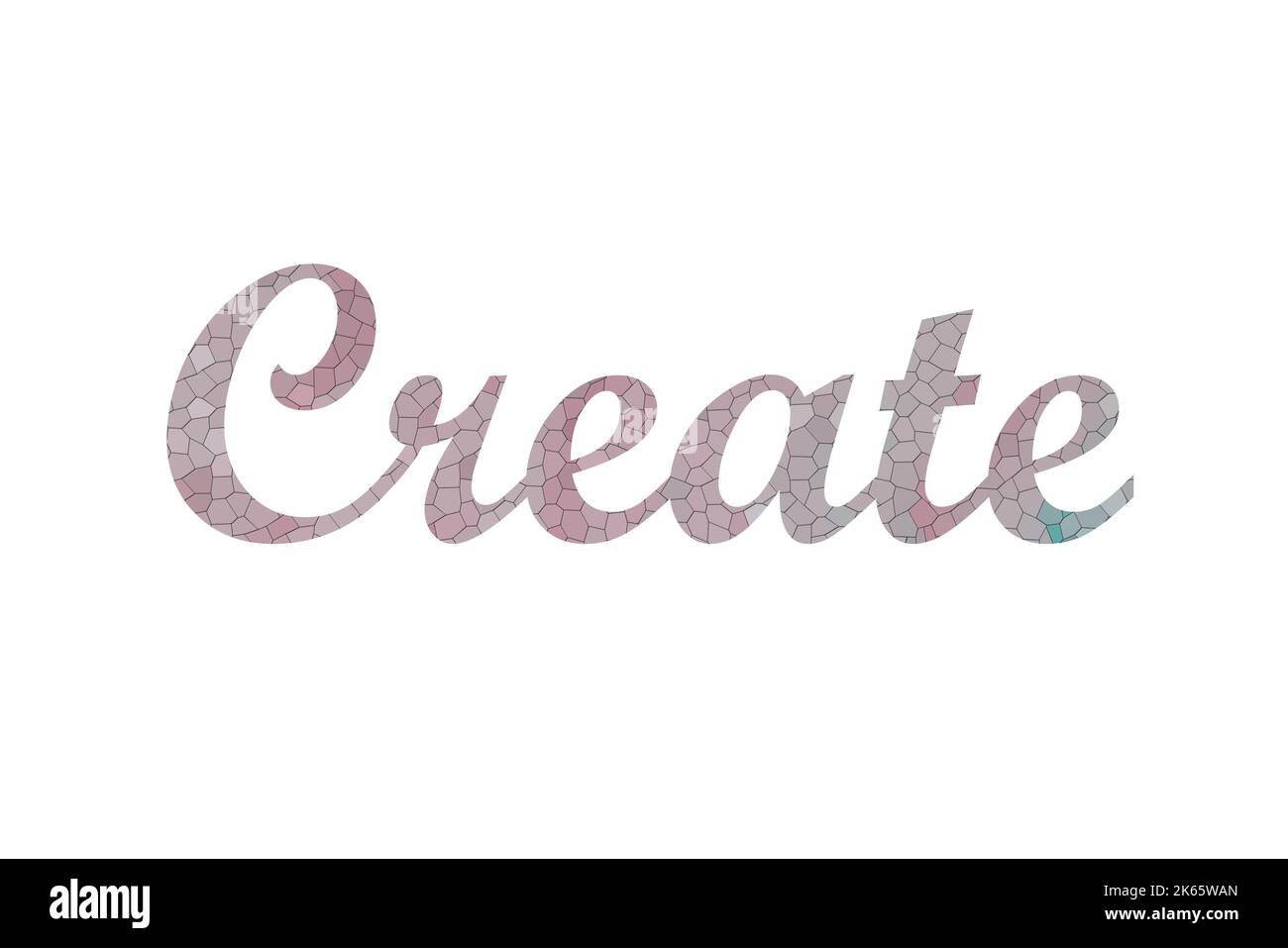 create. Typography text banner word create design Stock Photo - Alamy