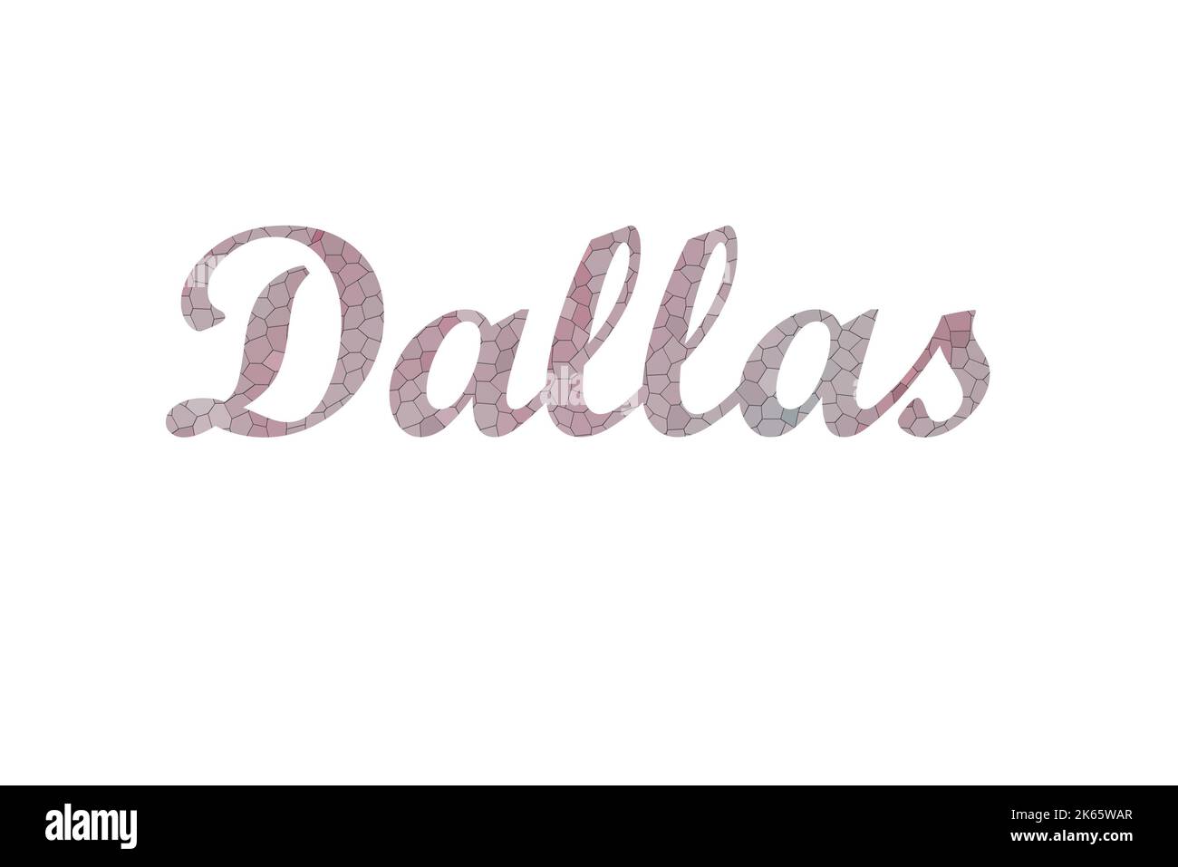 dallas. Typography text banner word dallas design Stock Photo - Alamy