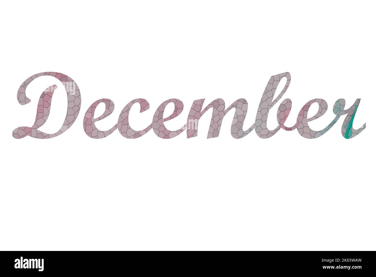 december. Typography text banner word december design Stock Photo - Alamy