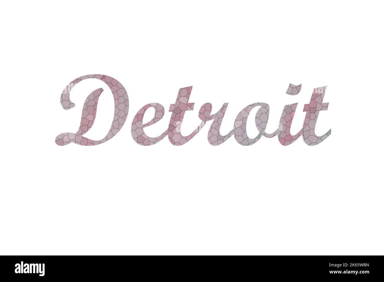 detroit. Typography text banner word detroit design Stock Photo - Alamy