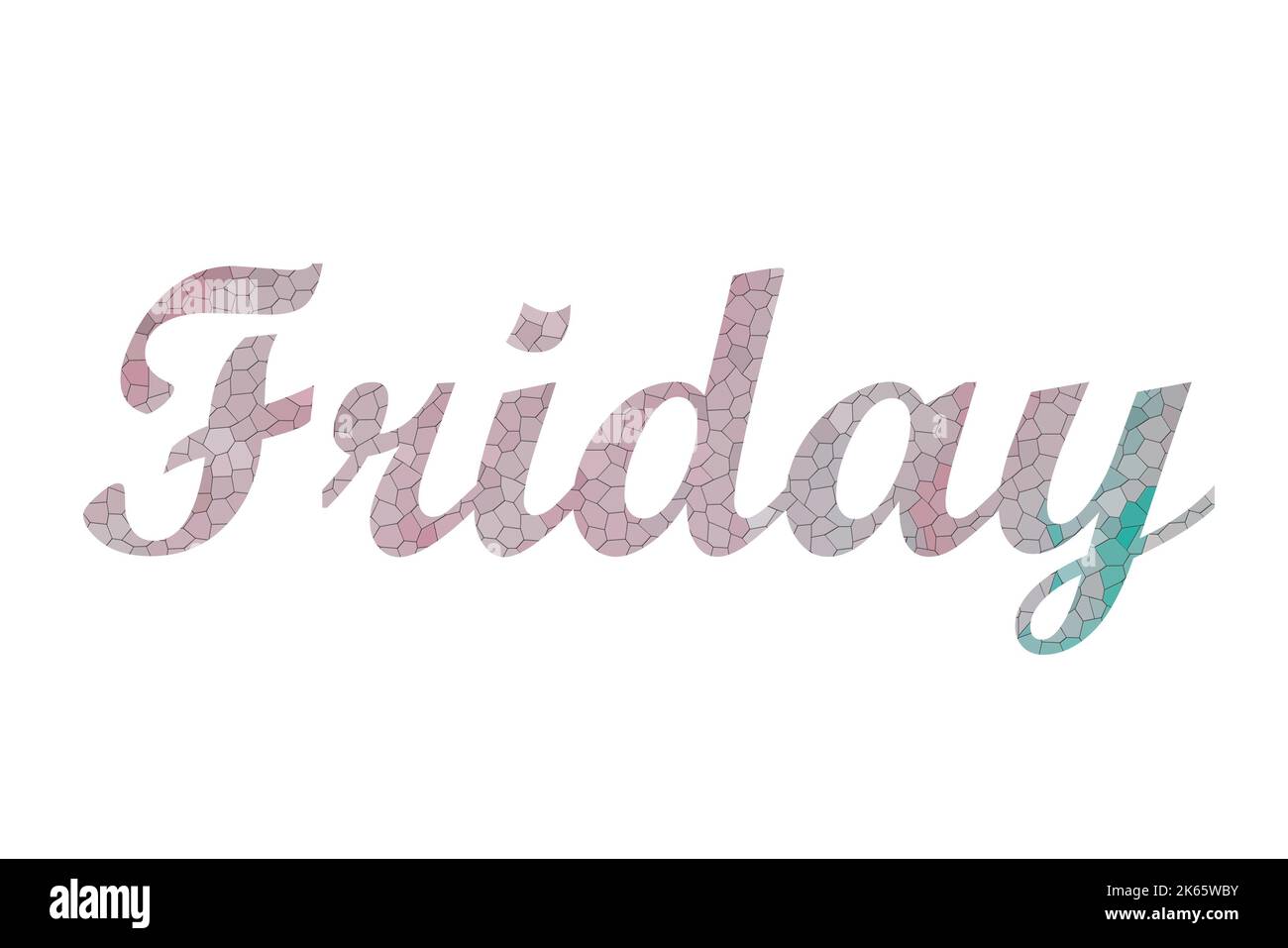 friday. Typography text banner word friday design Stock Photo - Alamy
