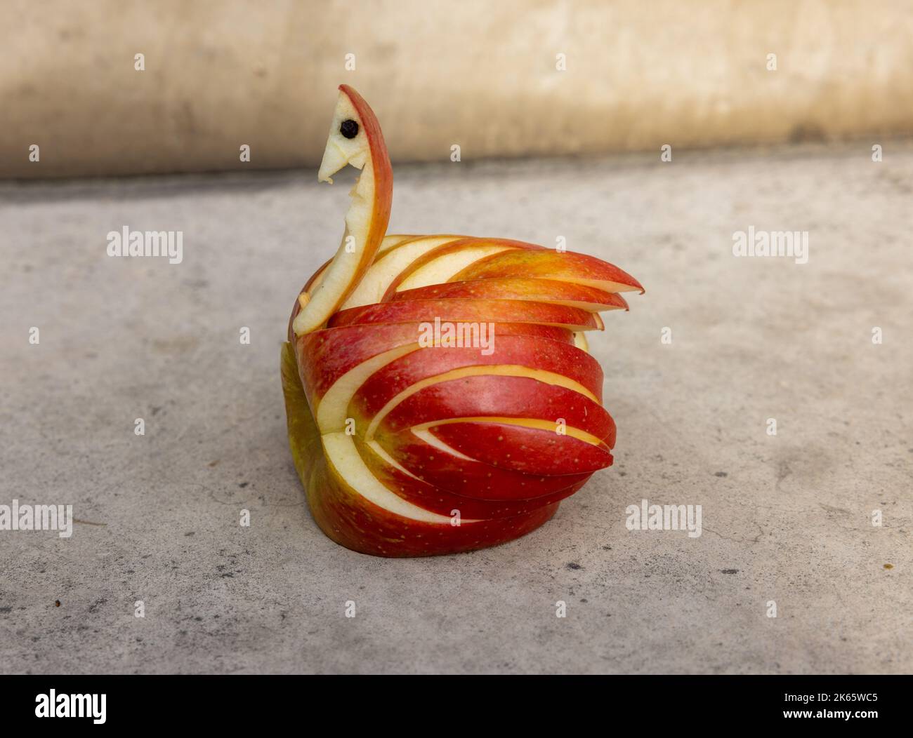 Animal-shaped decorations made of fruits Stock Photo - Alamy