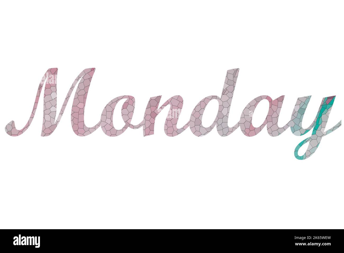monday. Typography text banner word monday design Stock Photo - Alamy