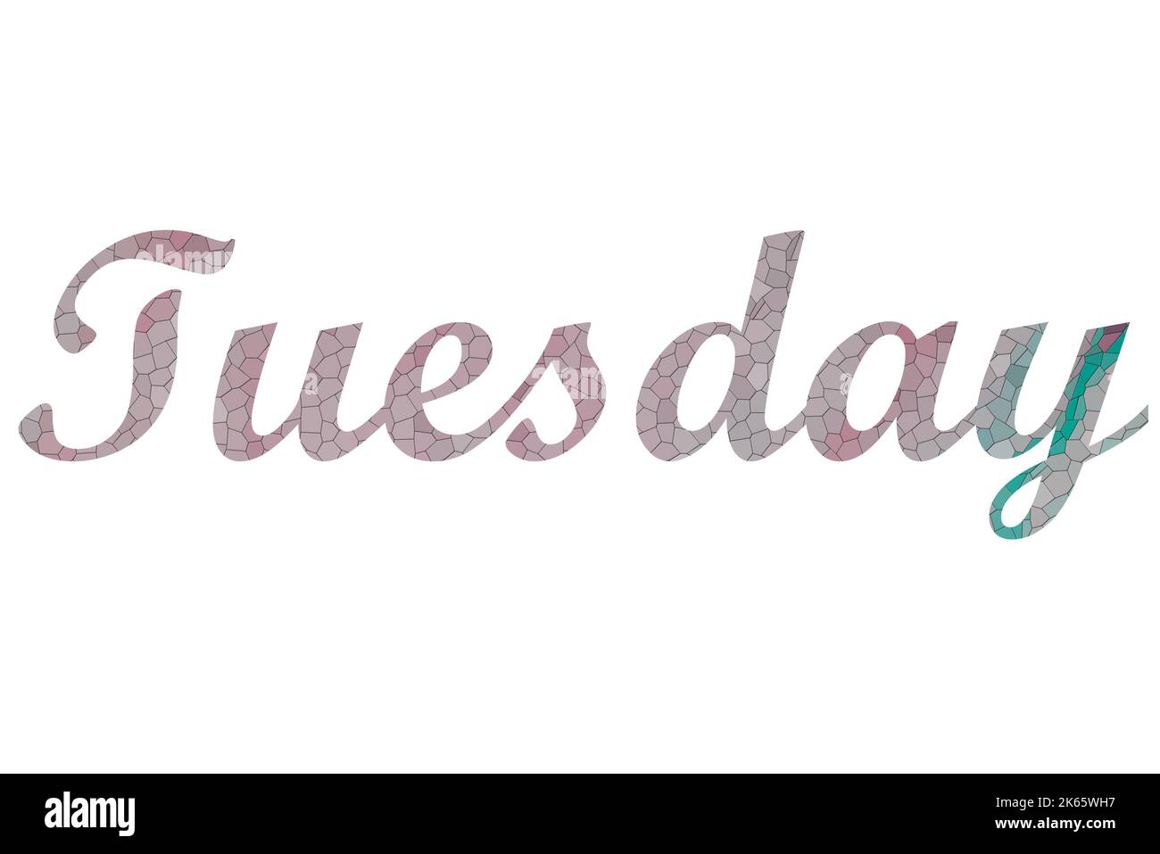tuesday. Typography text banner word tuesday design Stock Photo - Alamy