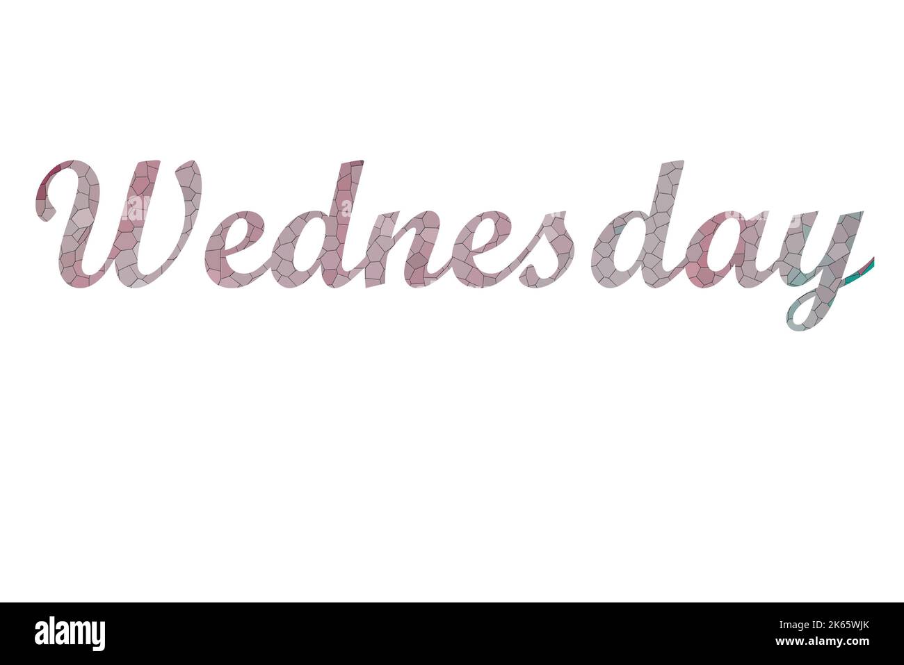 wednesday. Typography text banner word wednesday design Stock Photo - Alamy