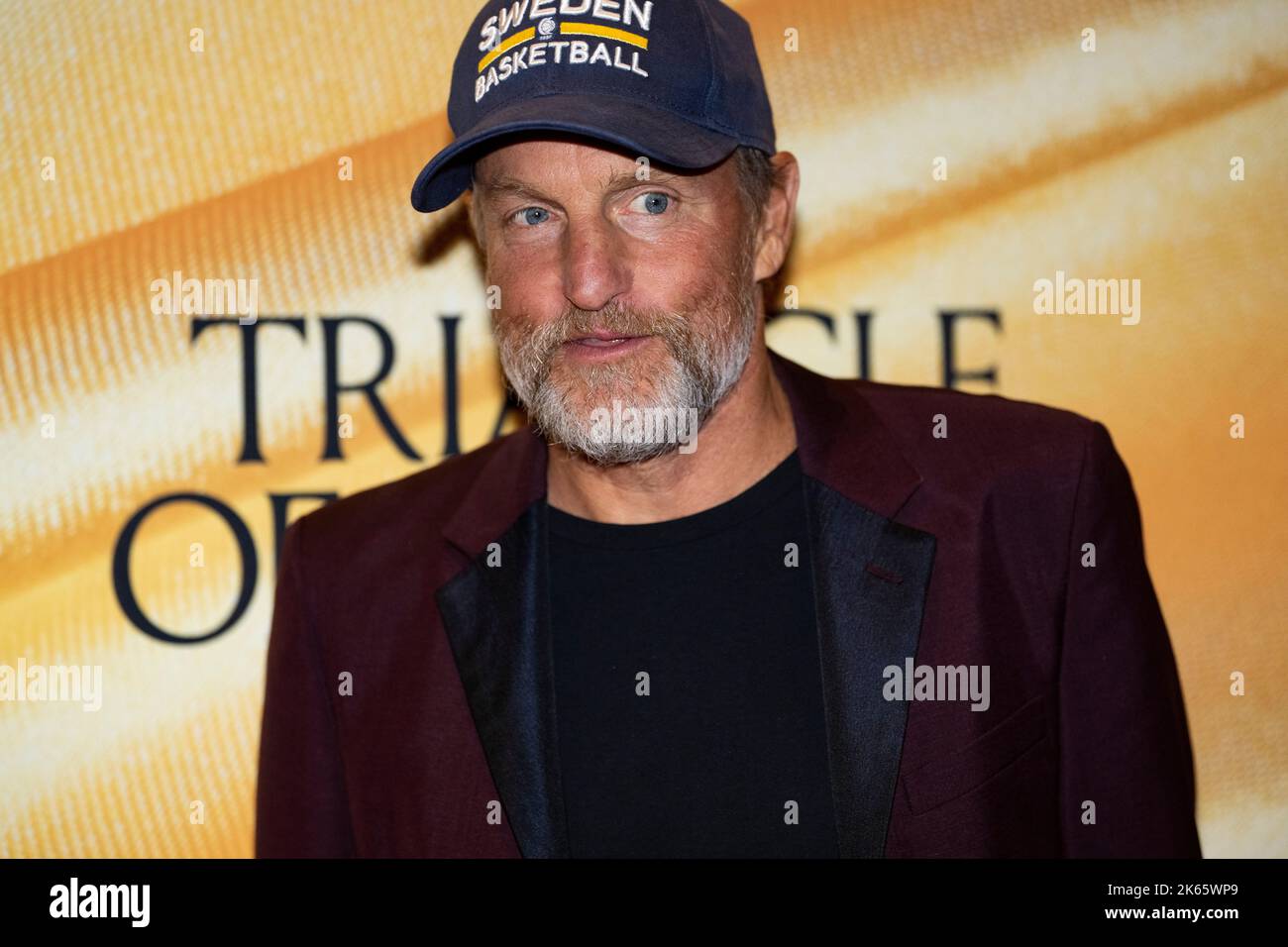 American actor Woody Harrelson at the premiere of "Triangle of Sadness ...