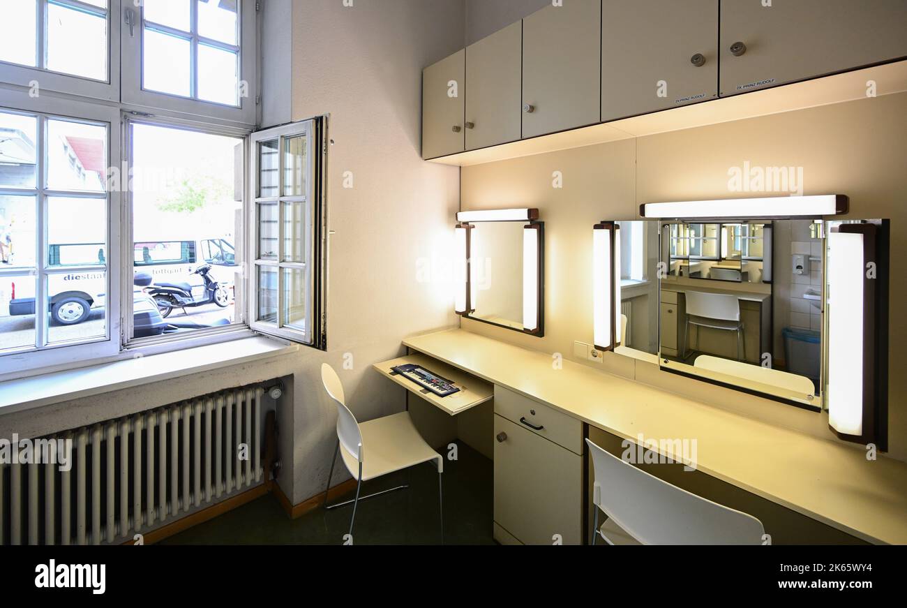 Stuttgart, Germany. 14th Sep, 2022. A dressing room for artists at the ...