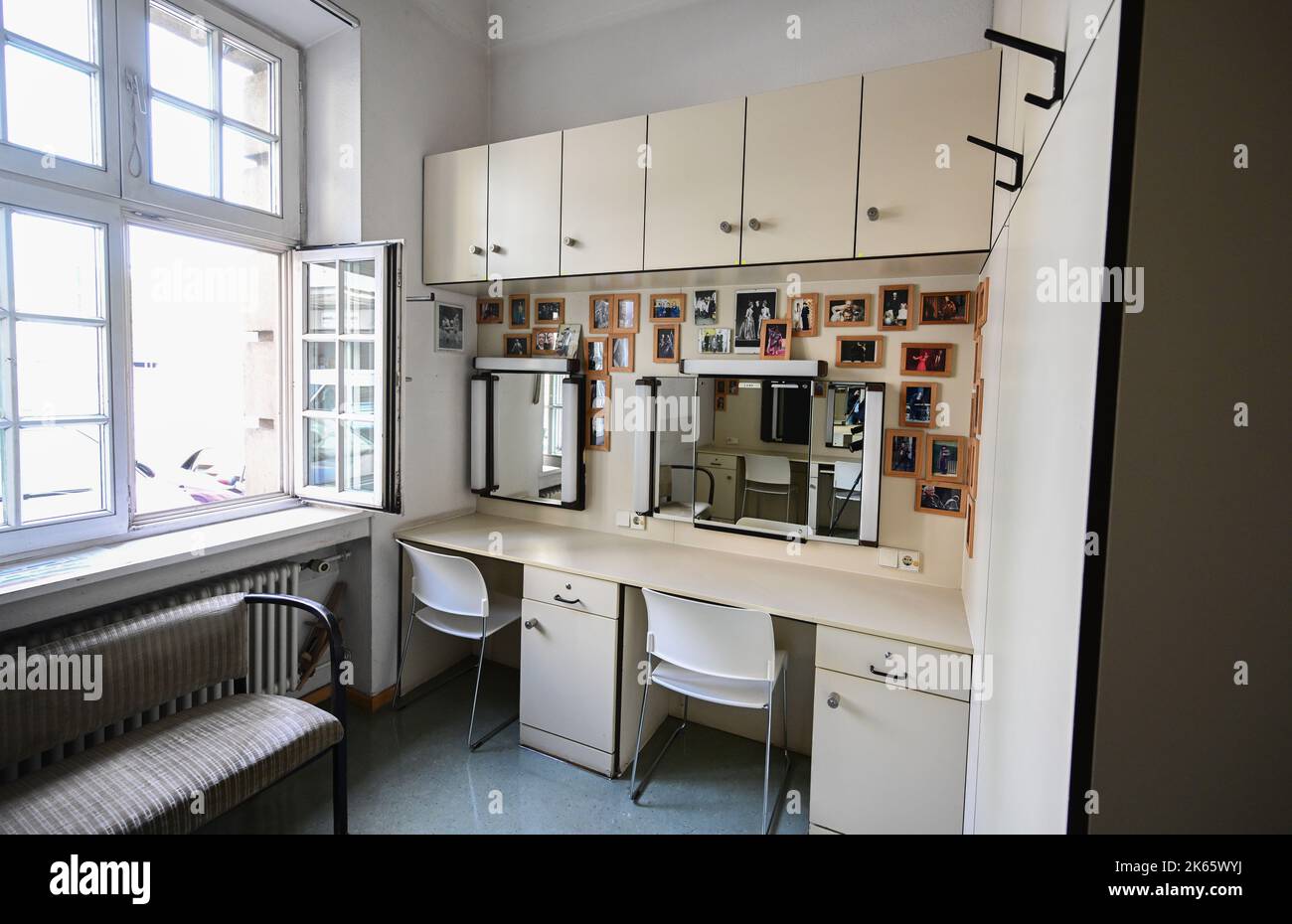 Stuttgart, Germany. 14th Sep, 2022. A dressing room for artists at the ...