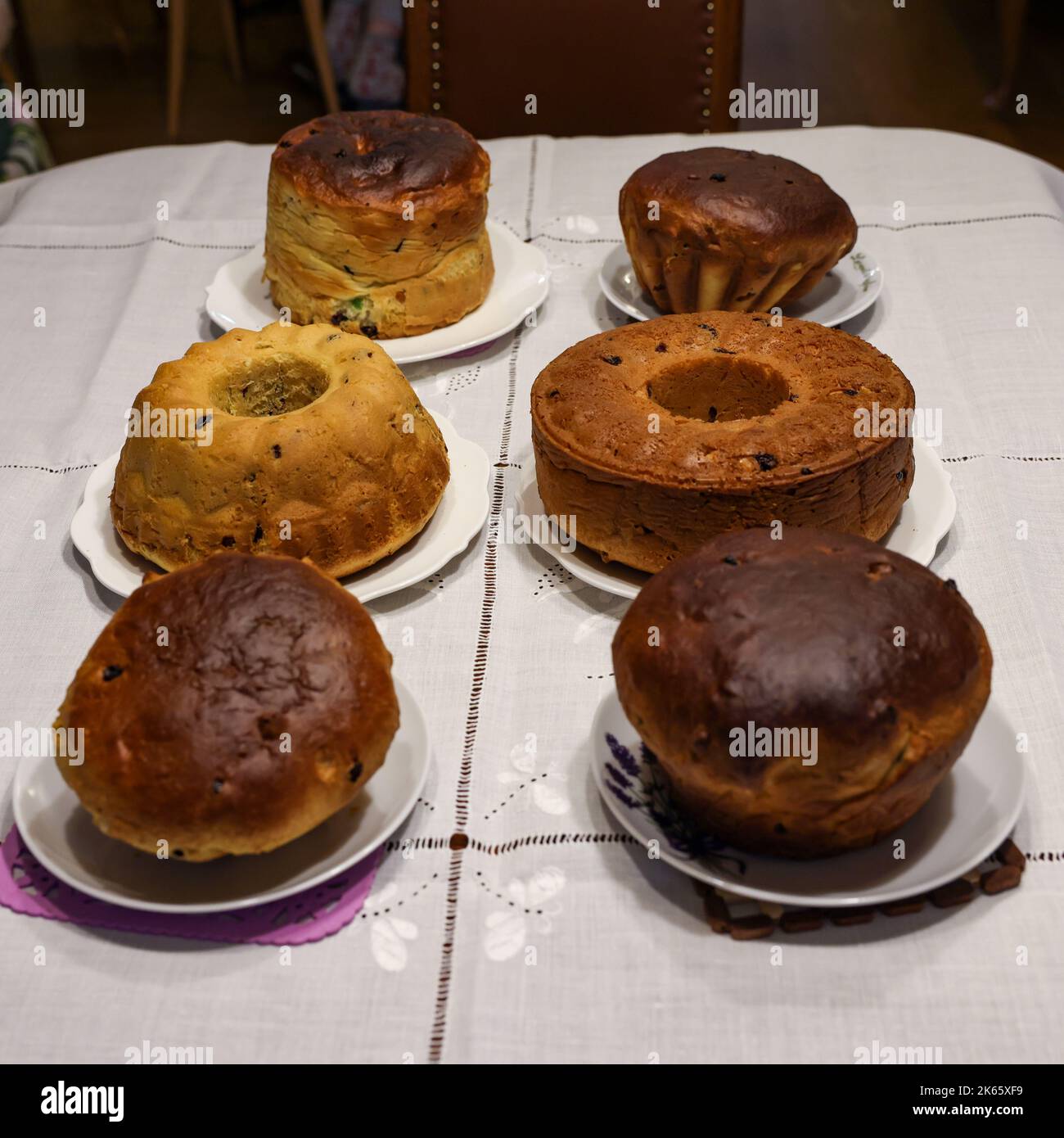 Traditional Ukrainian Easter Cake Kulich or Orthodox Christian Easter ...