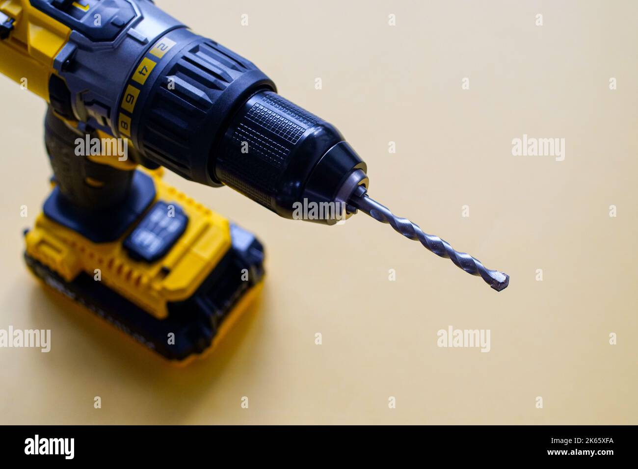 Power tool drill battery powered Stock Photo - Alamy