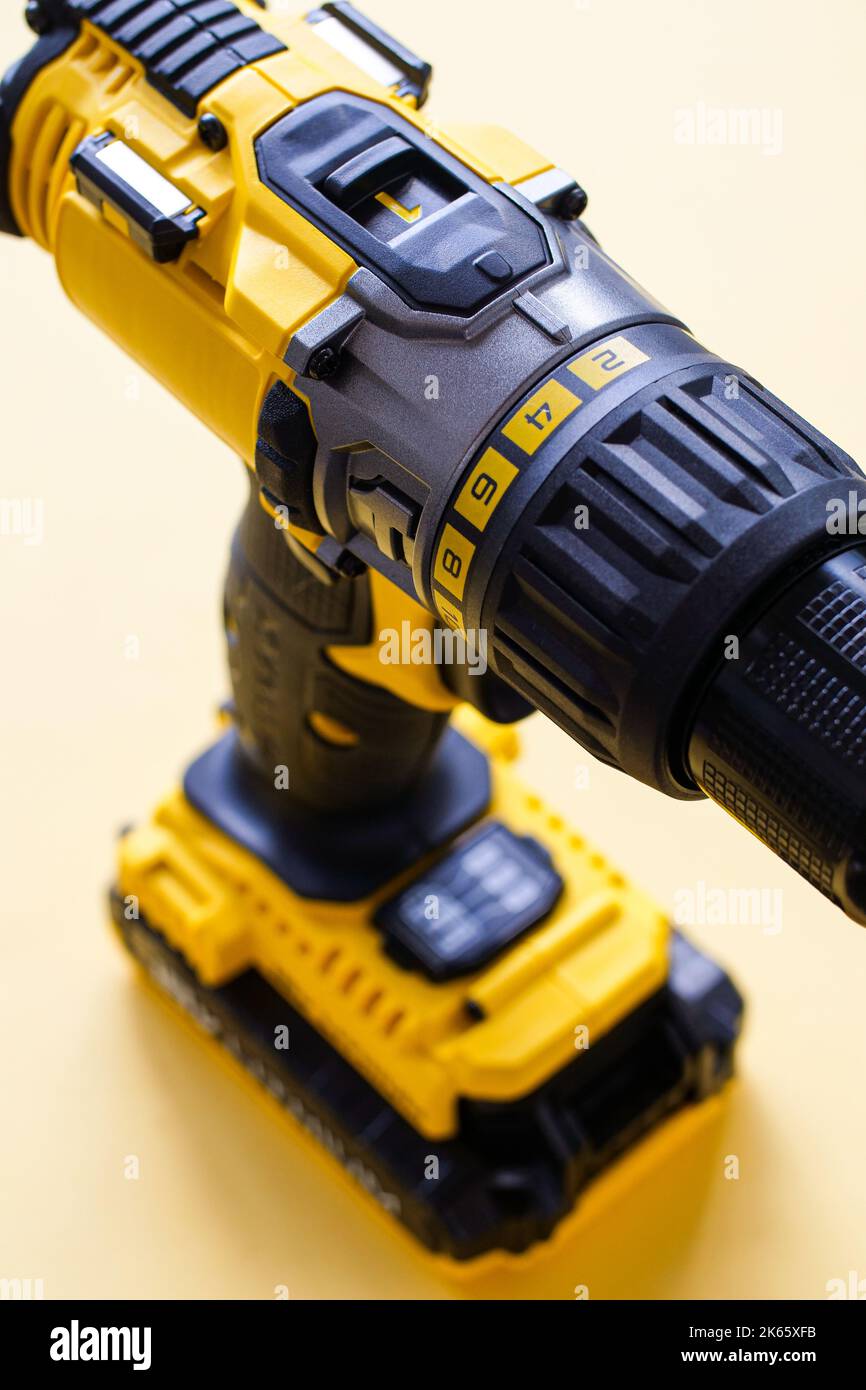 Power tool drill battery powered Stock Photo - Alamy