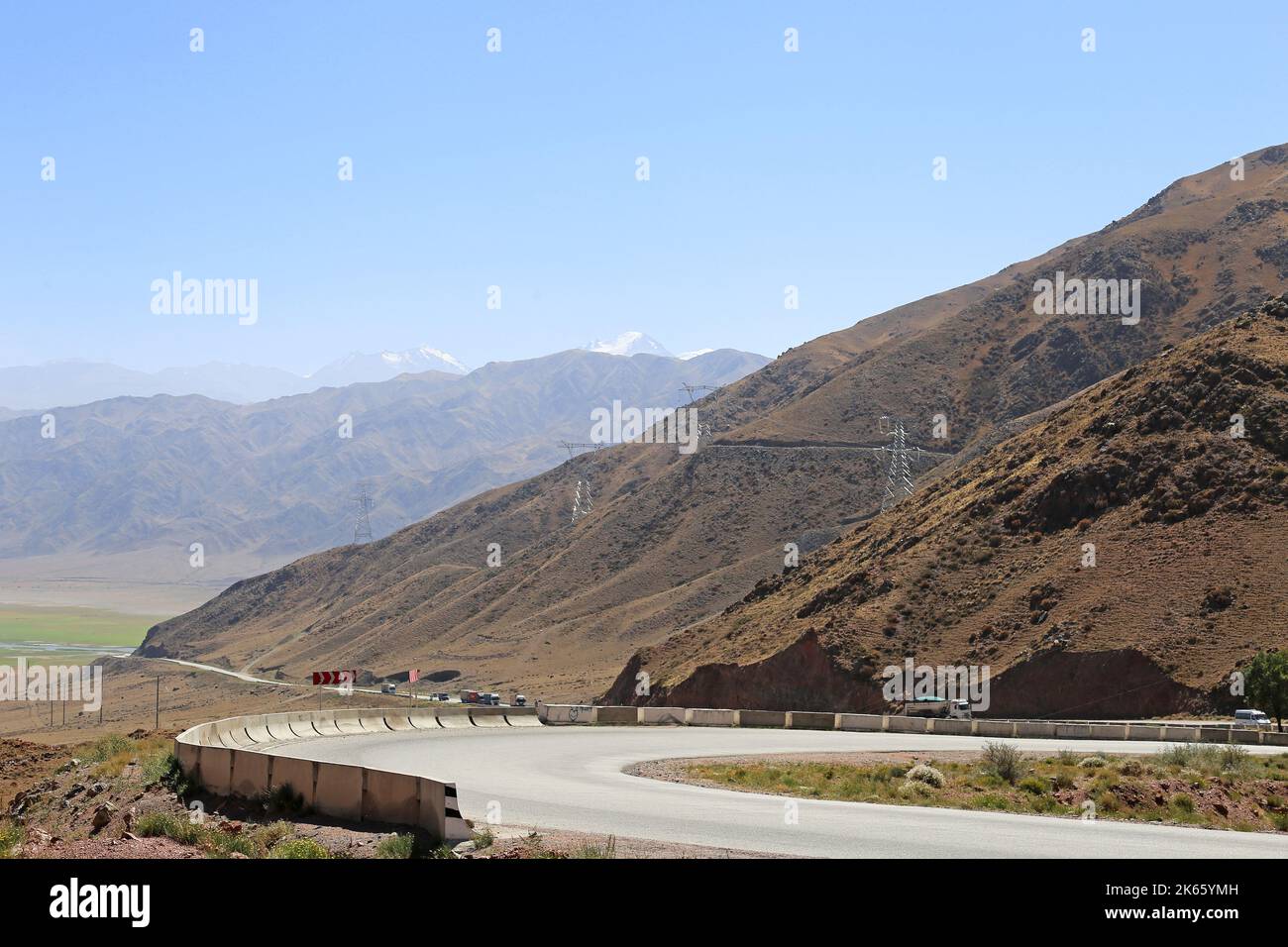 Kalmak Ashuu Pass, Song Kul, Terskey Ala-Too range, Tien Shan mountains ...
