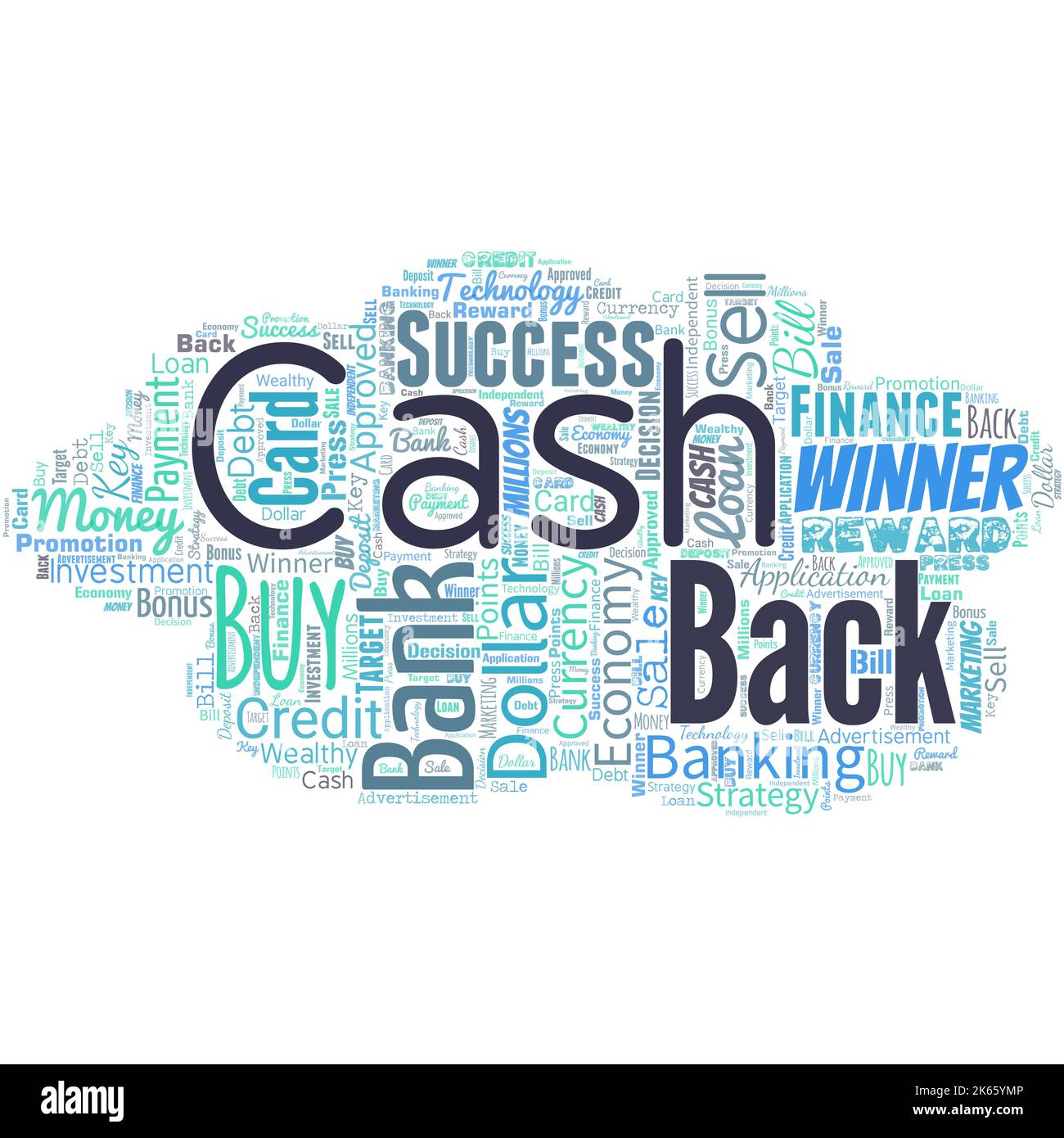 Big word cloud in the shape of UFO with words cash back. Incentive ...