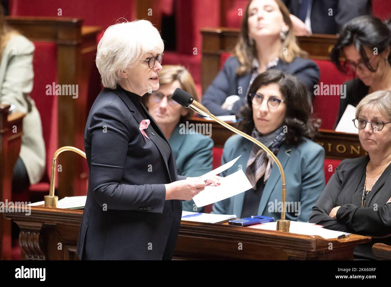 Paris, France. 12th Oct, 2022. Isabelle Rome, minister for equality ...