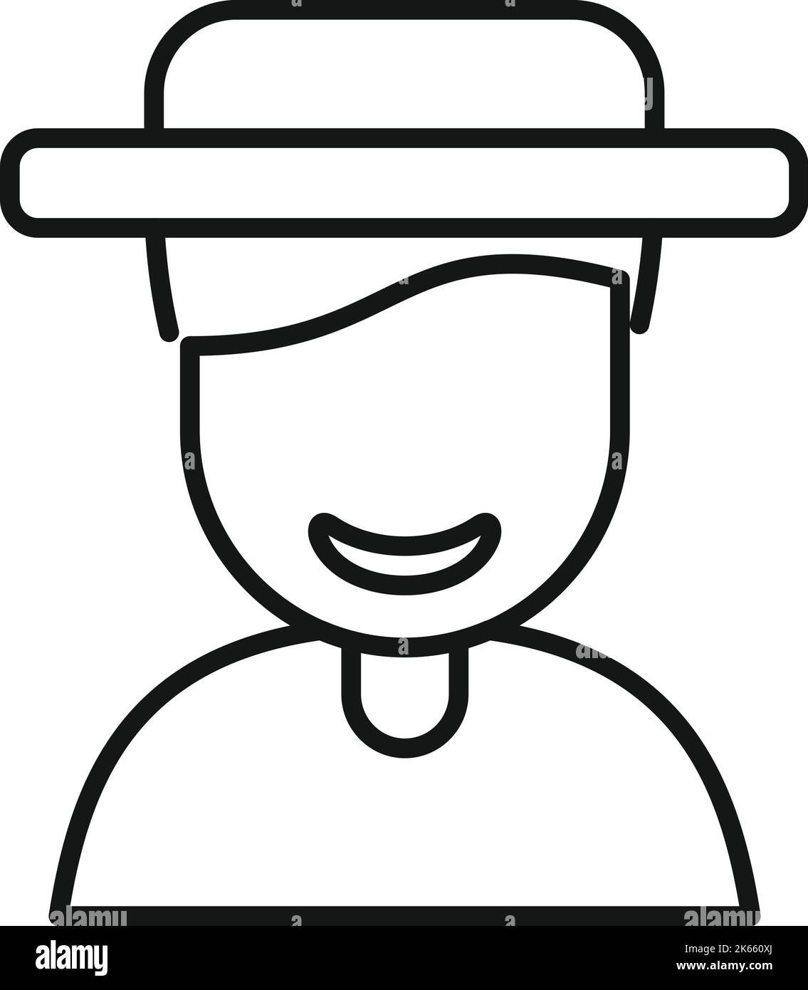 Parent smiling icon outline vector. Happy person. Smile positive Stock ...