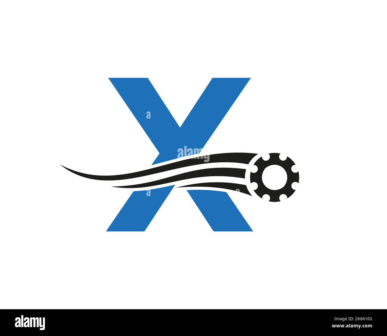 Letter X Gear Cogwheel Logo. Automotive Industrial Icon, Gear Logo, Car ...