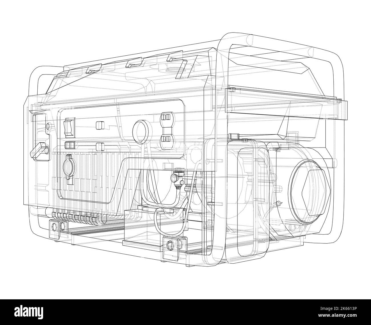 Portable Electro Generator. Vector Stock Vector Image & Art - Alamy