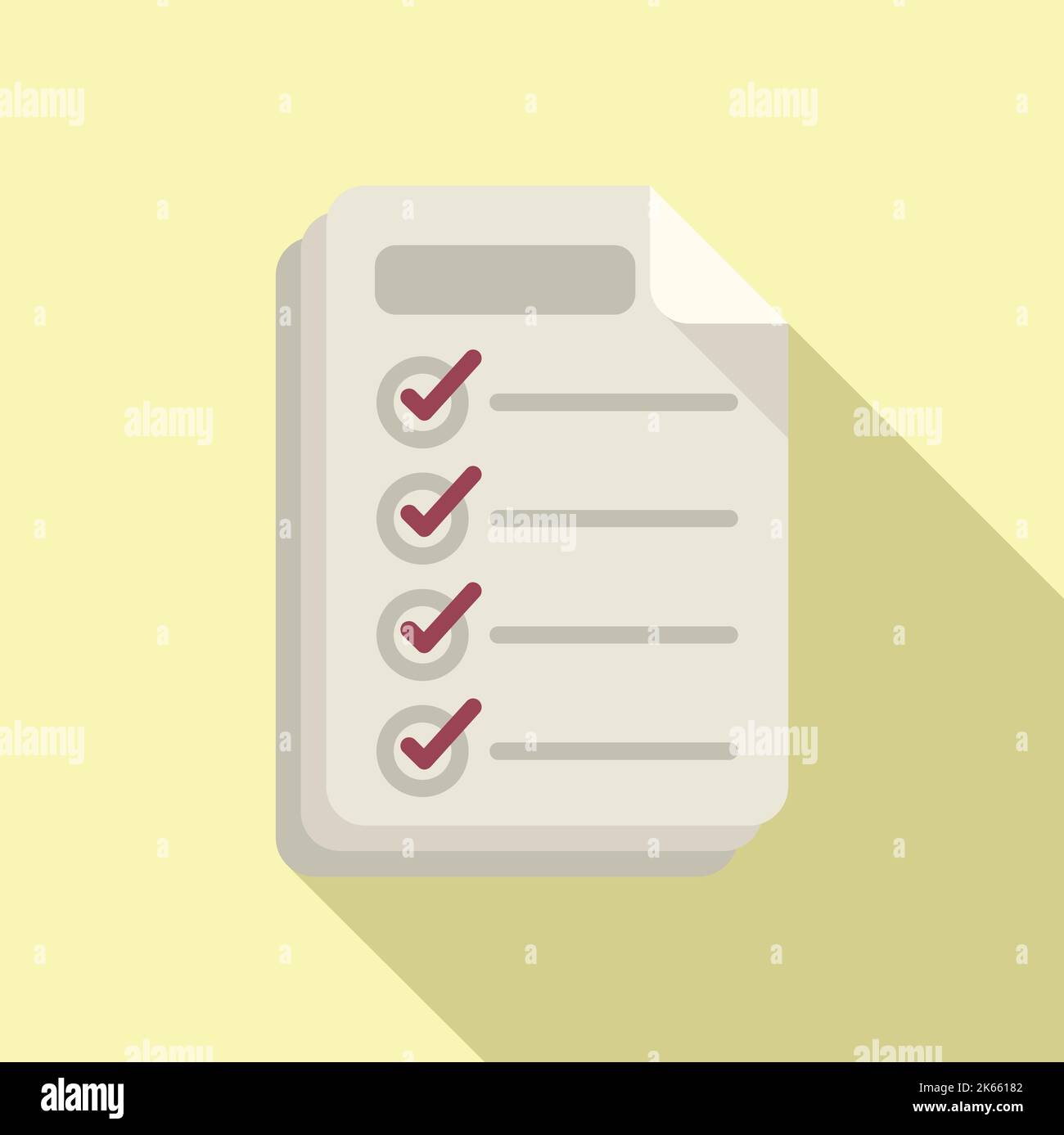 To do list icon flat vector. Expert standard. Work complete Stock ...