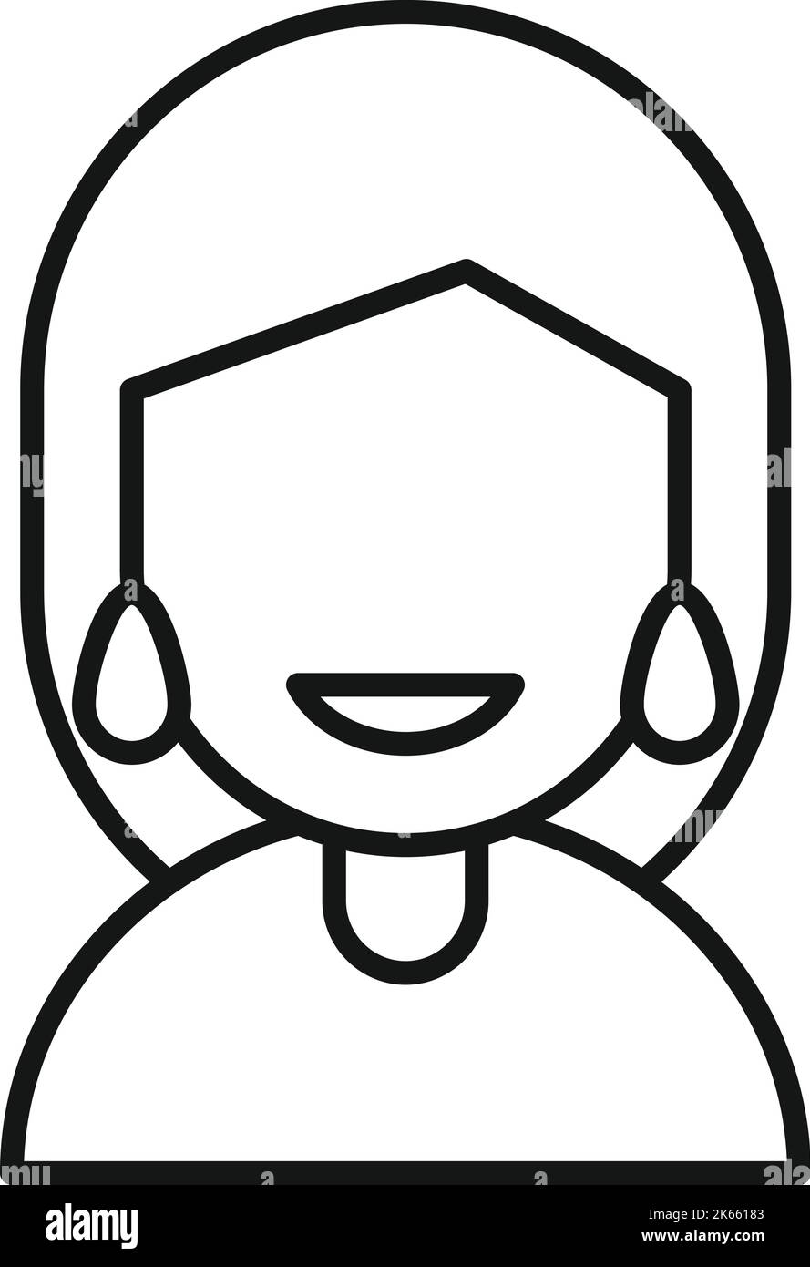 Fun smiling icon outline vector. Happy person. Team smile Stock Vector ...