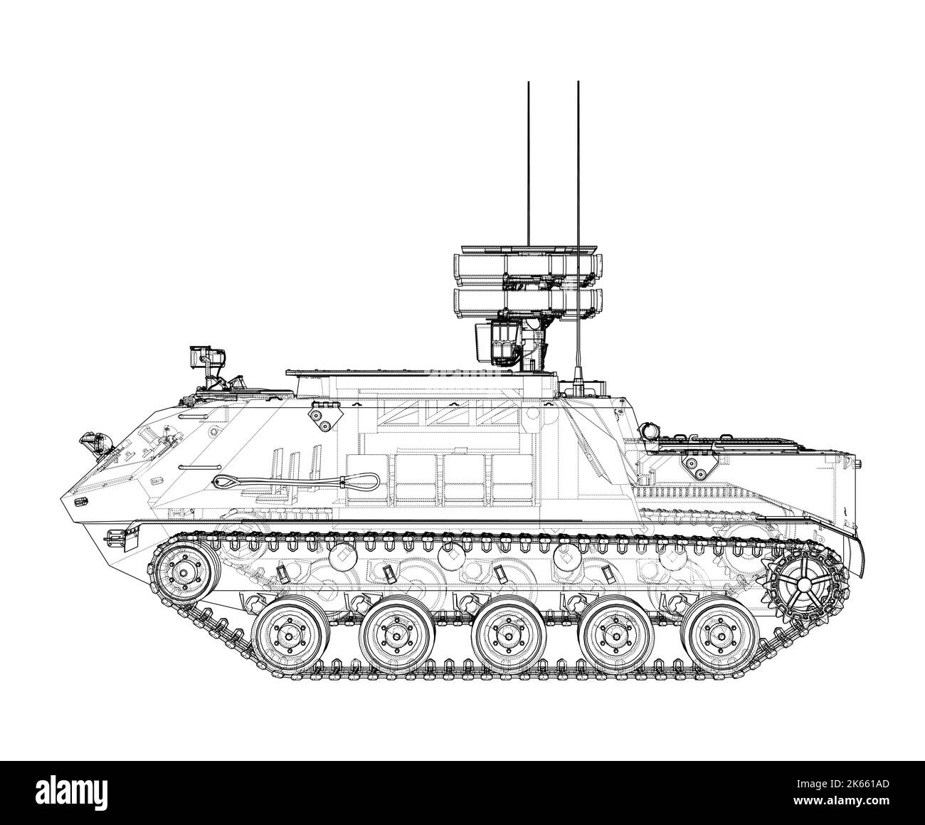 Anti-tank armored car. Vector Stock Vector Image & Art - Alamy