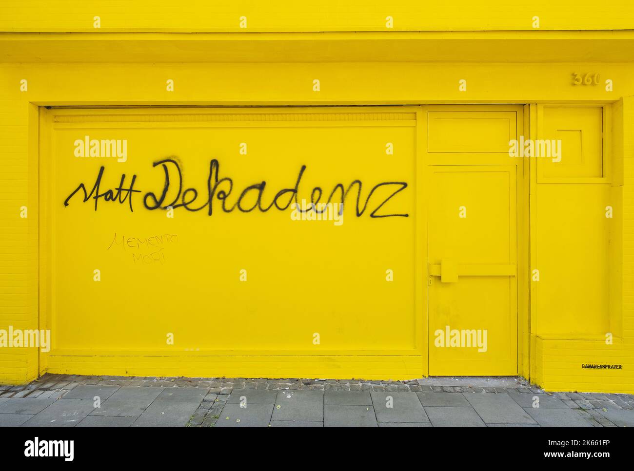 Koenigswinter, Cologne artist Thomas Baumgaertel has designed a vacant ...