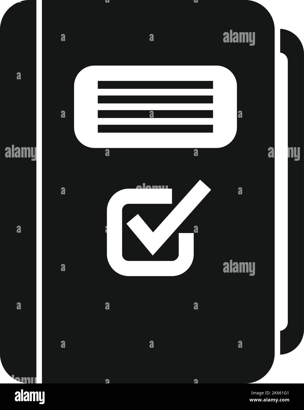 Approved file folder icon simple vector. Work trust. Certified connect ...