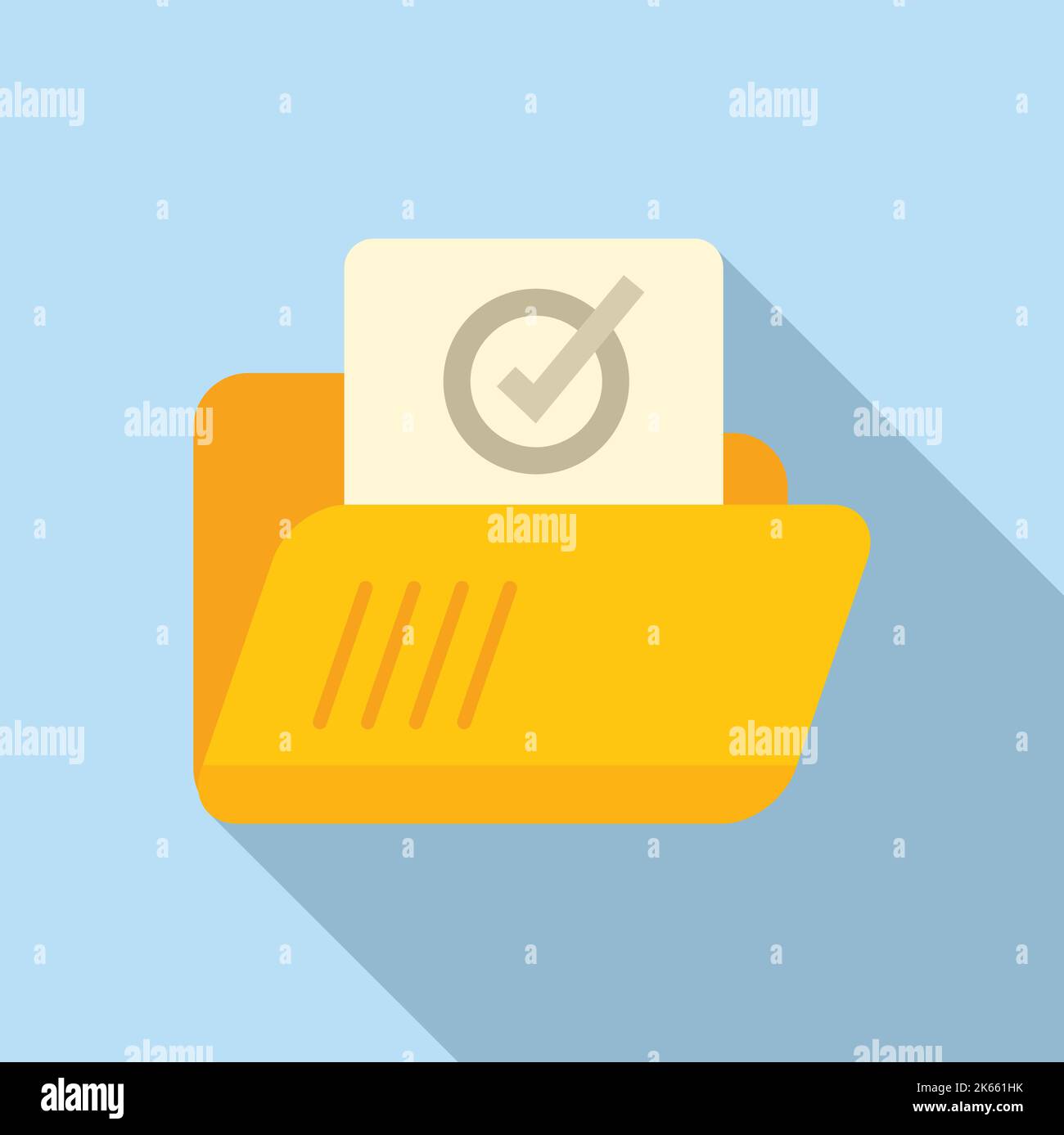 Approved folder icon flat hi-res stock photography and images - Alamy